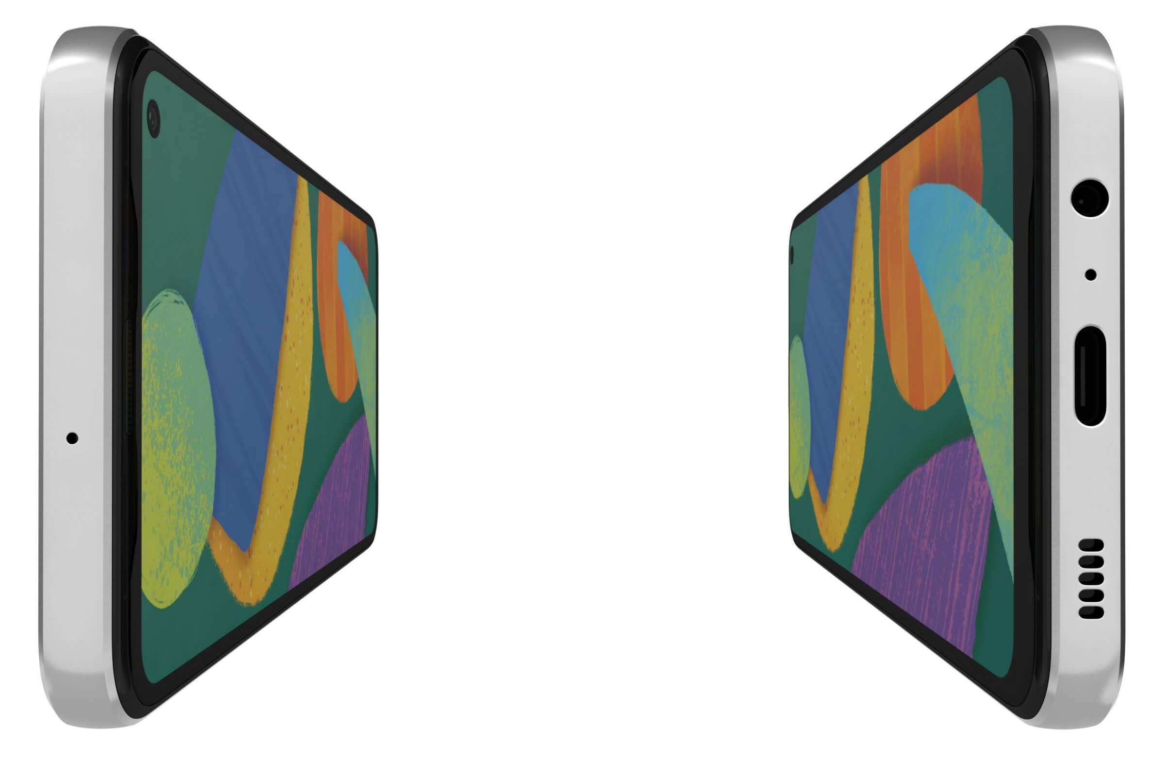 Samsung Galaxy F52 5G White - 3D Model by Rever_Art