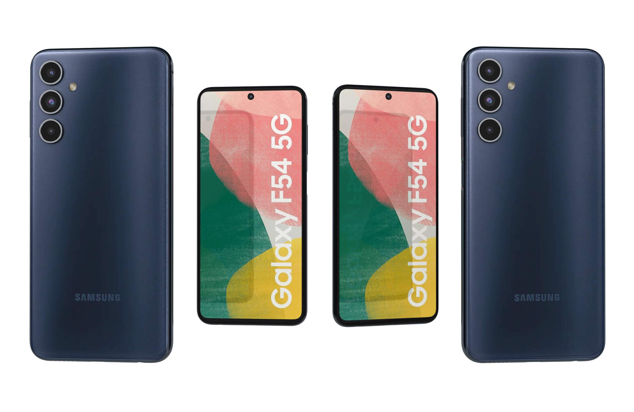 Samsung Galaxy F54 Blue and White - 3D Model by Rever_Art