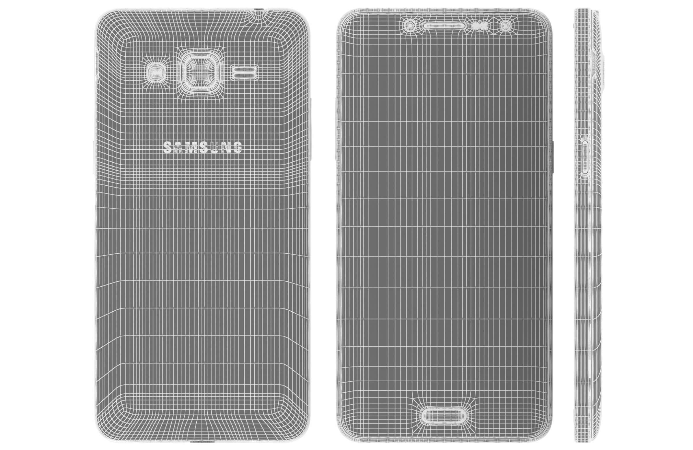 Samsung Galaxy J2 Prime Silver - 3D Model by Rever_Art