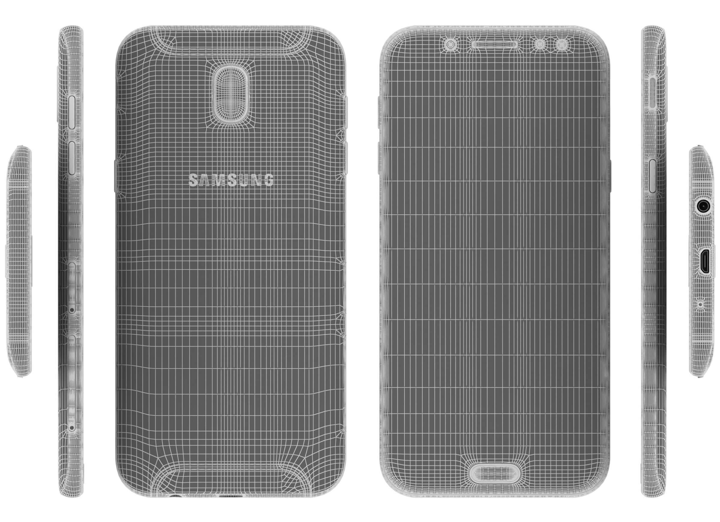 Samsung Galaxy J5 2017 Blue - 3D Model by Rever_Art