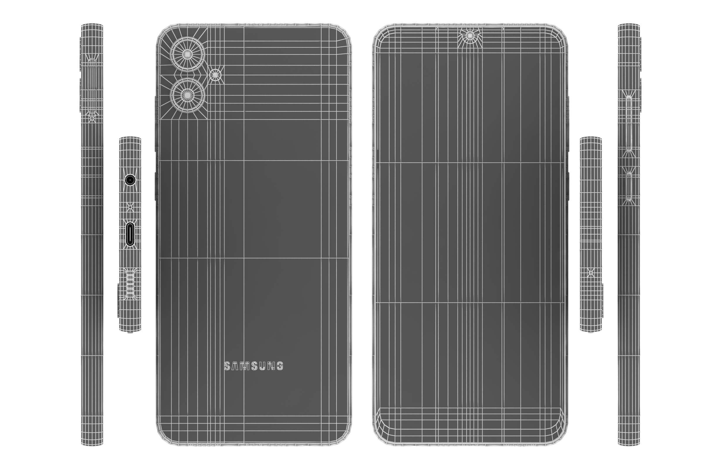 Samsung Galaxy M05 Light Blue - 3D Model by Rever_Art