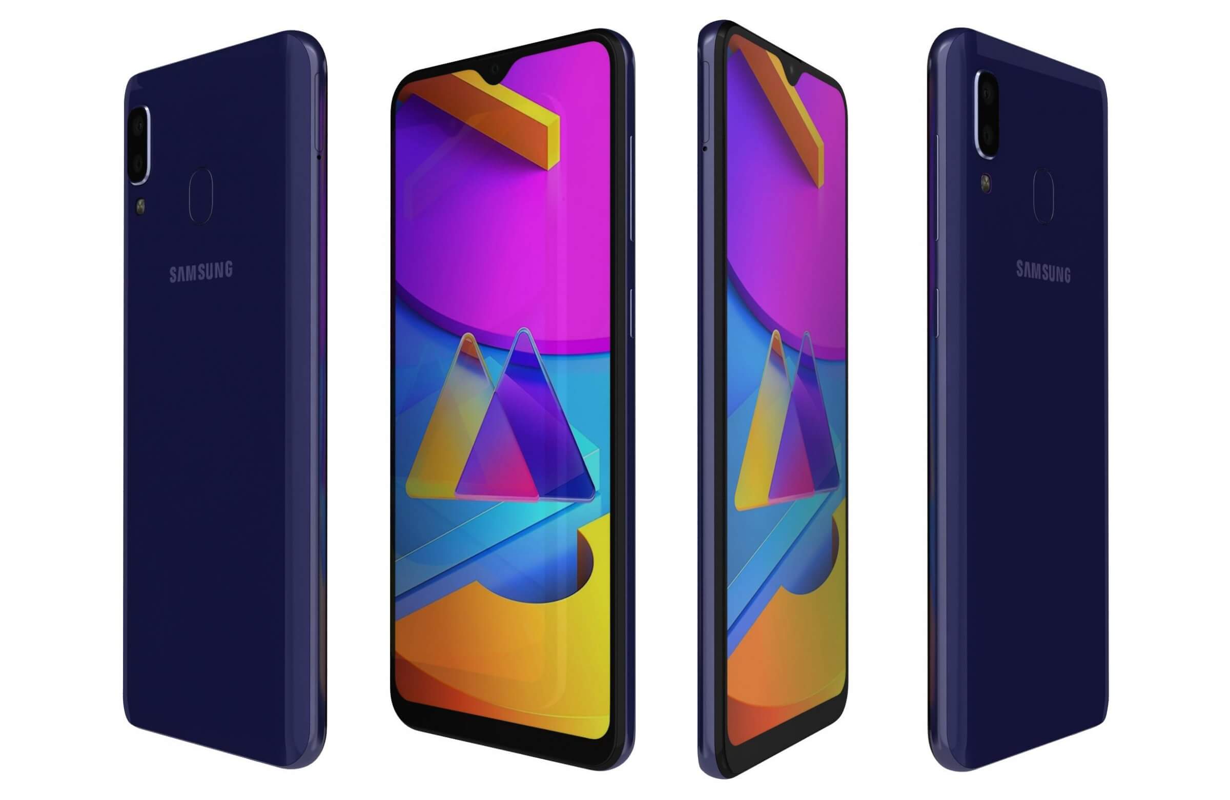 Samsung Galaxy M10s Metallic Blue - 3D Model by Rever_Art