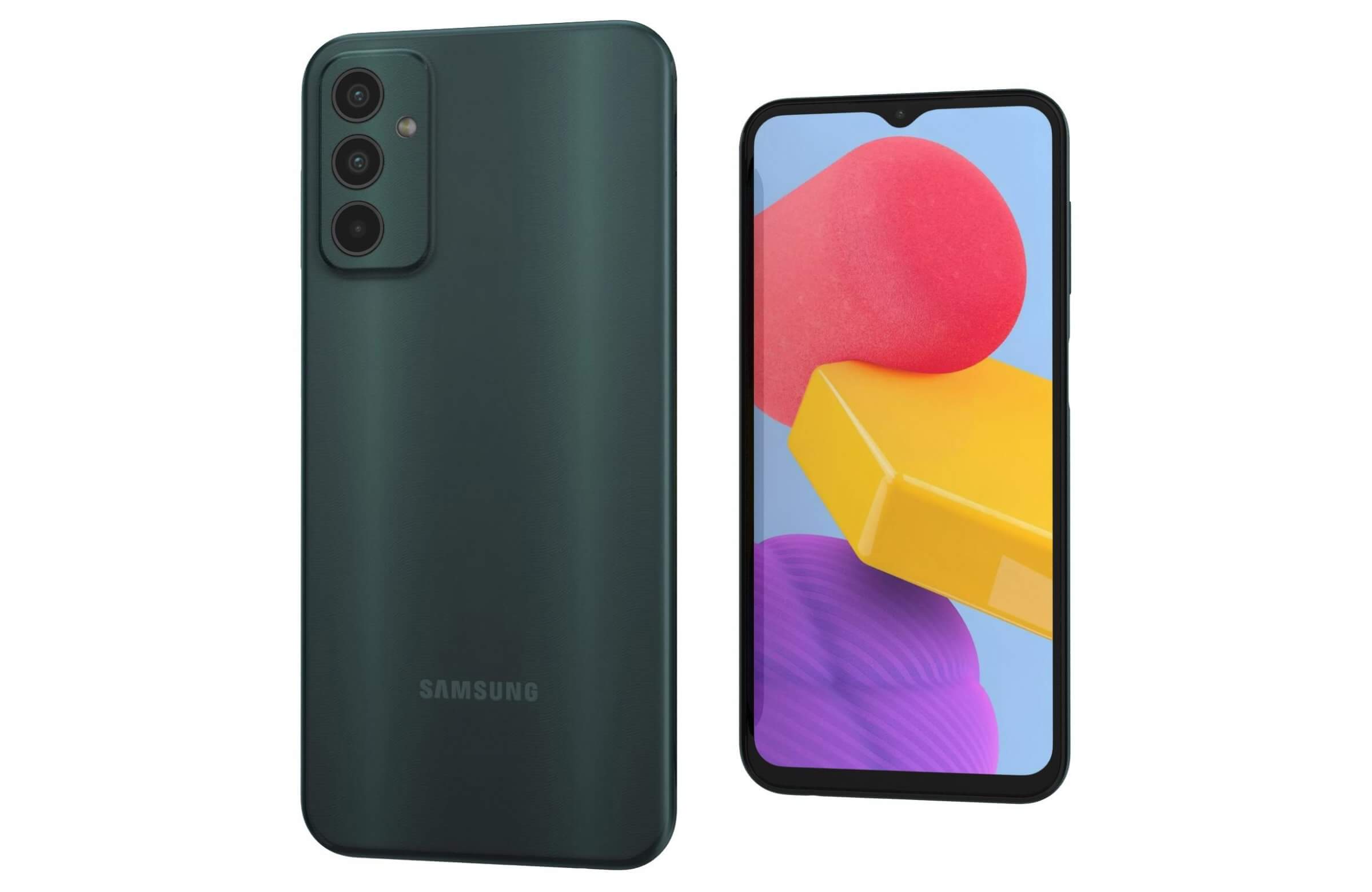 Samsung Galaxy M13 Green - 3D Model by Rever_Art