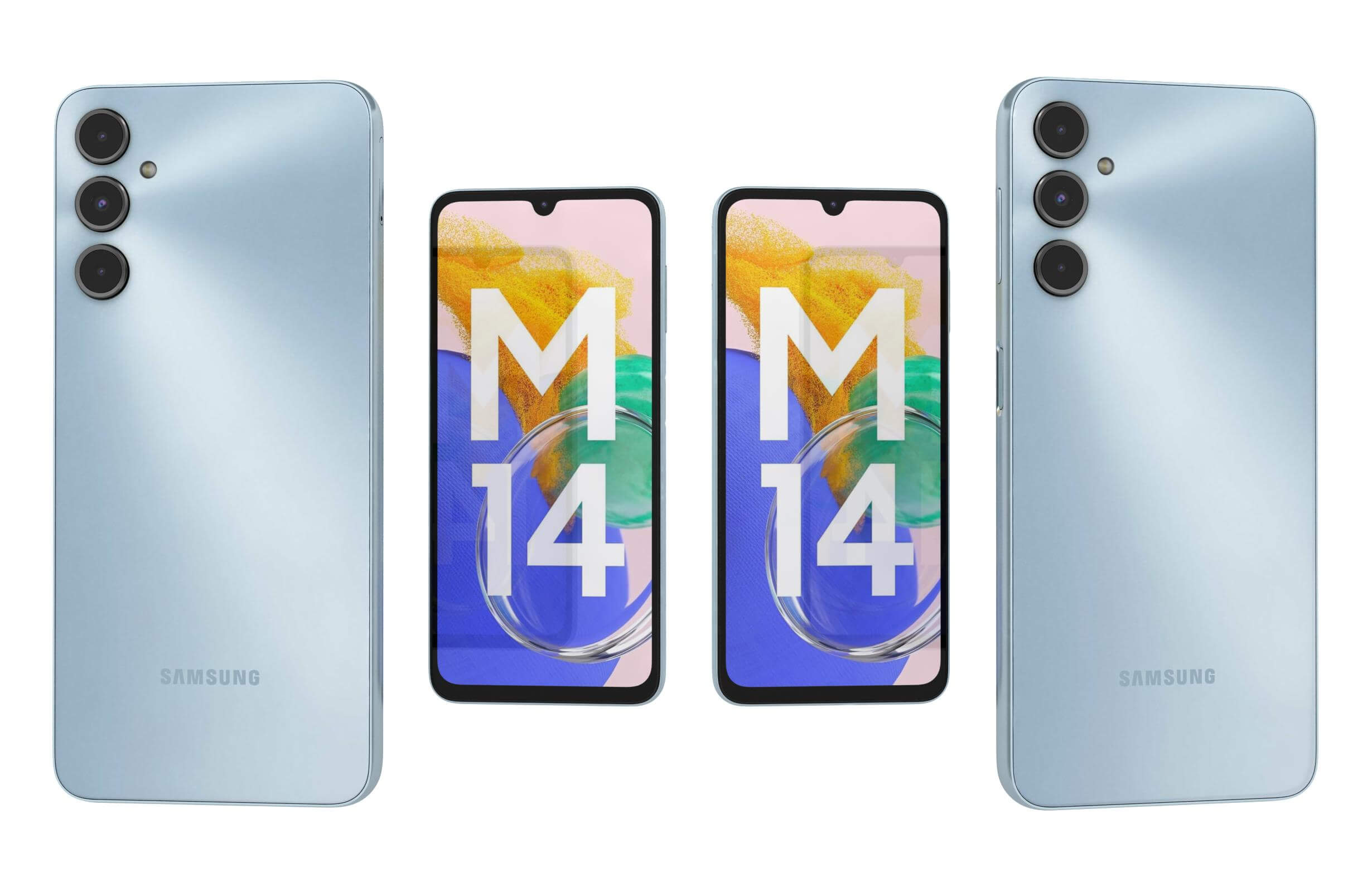 Samsung Galaxy M14 4G Blue - 3D Model by Rever_Art