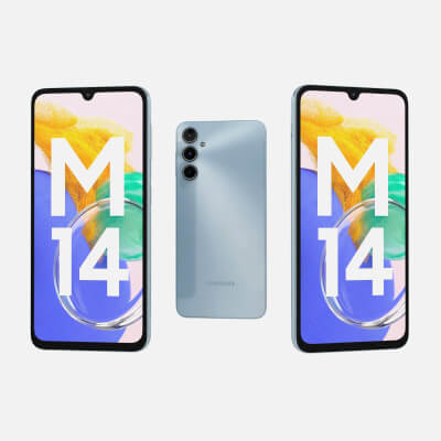 Samsung Galaxy M14 4G Blue - 3D Model by Rever_Art