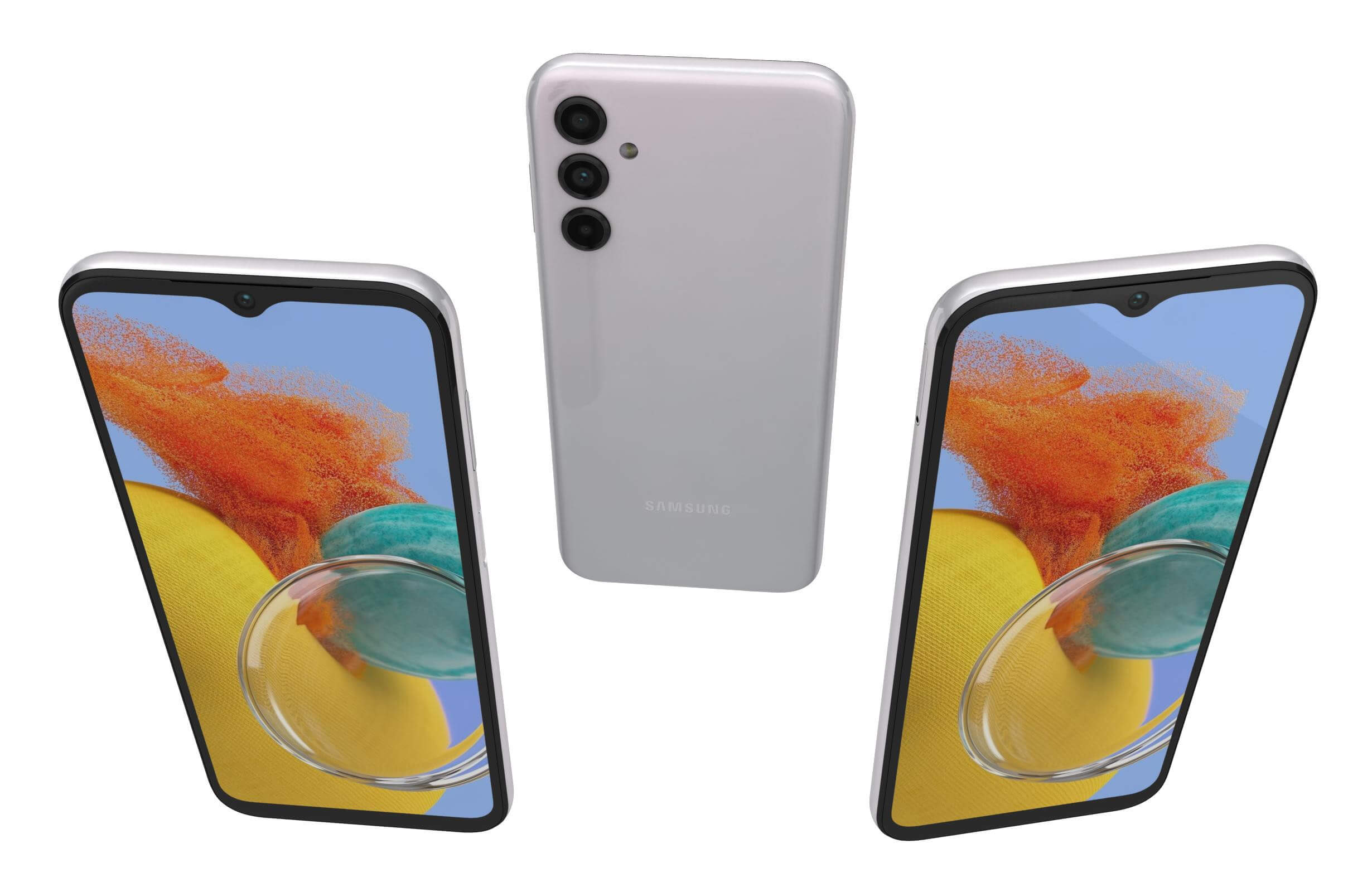 Samsung Galaxy M14 White - 3D Model by Rever_Art