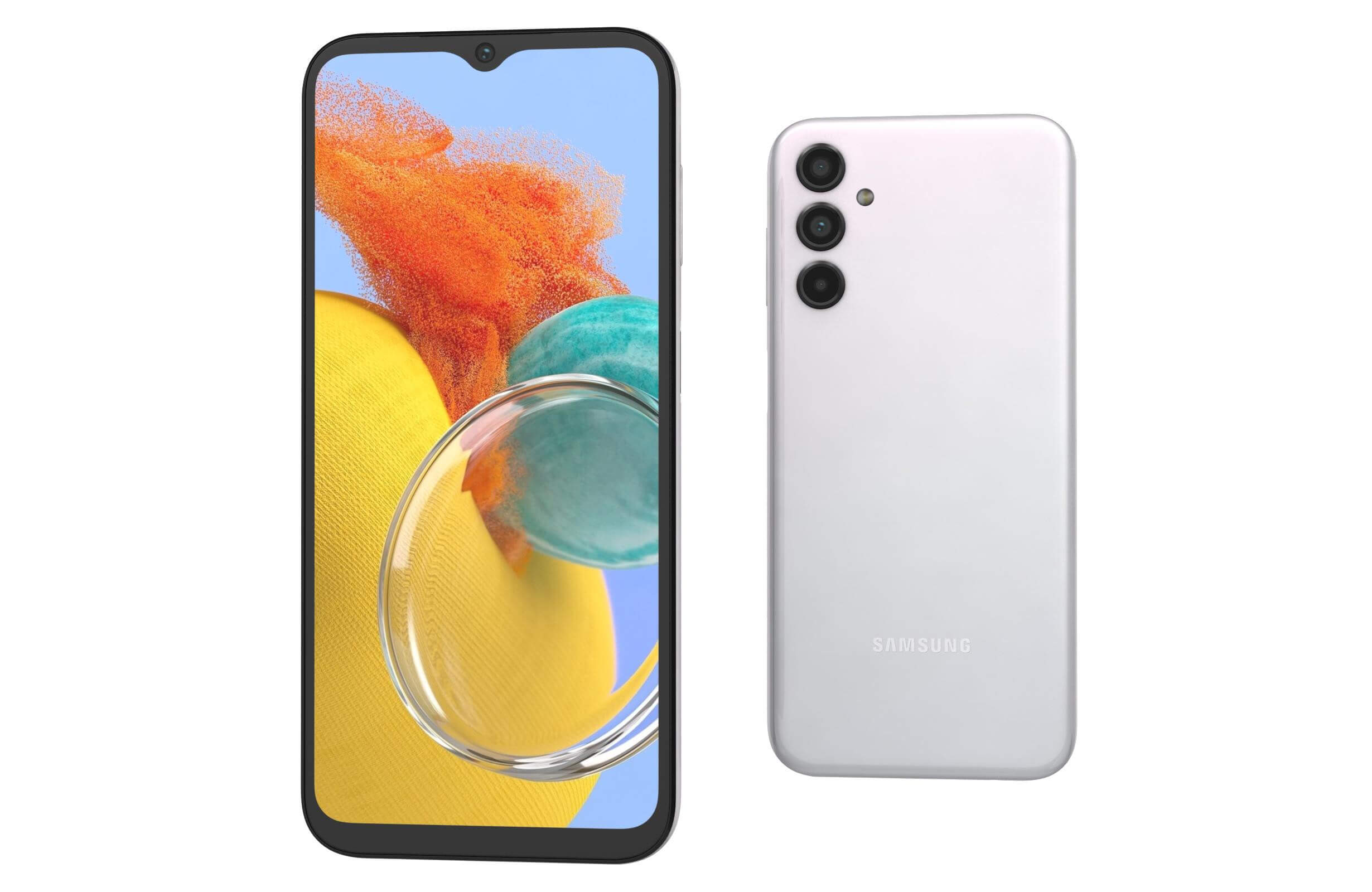 Samsung Galaxy M14 White - 3D Model by Rever_Art