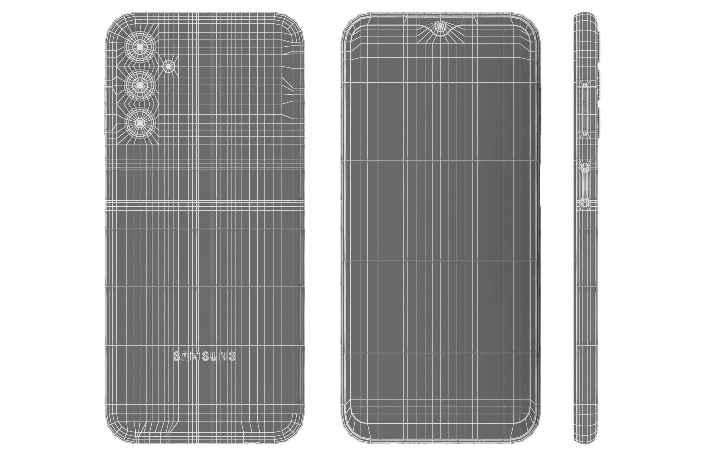 Samsung Galaxy M14 White - 3D Model by Rever_Art