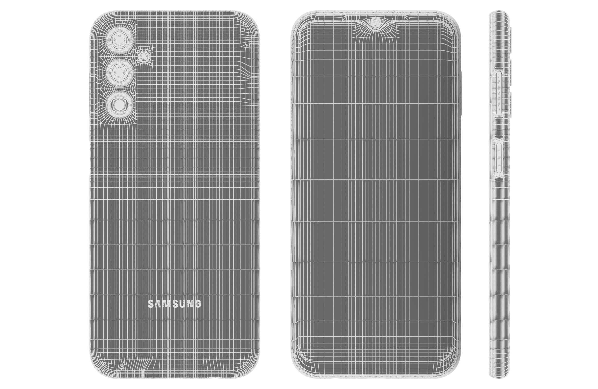 Samsung Galaxy M14 White - 3D Model by Rever_Art