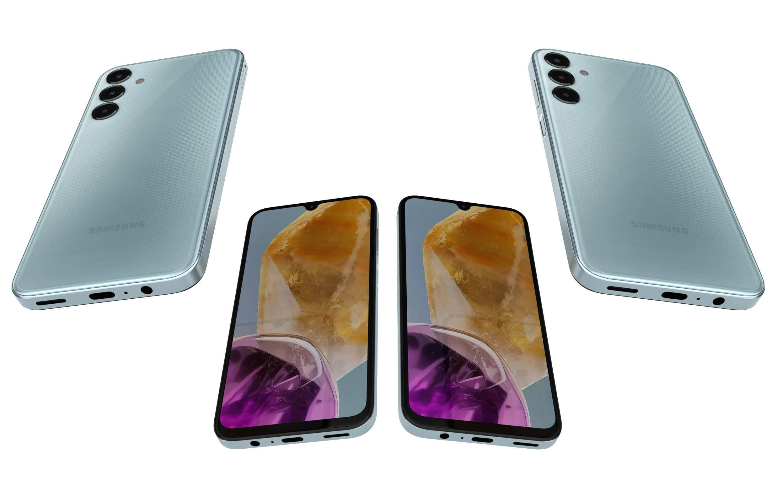 Samsung Galaxy M15 Light Blue - 3D Model by Rever_Art