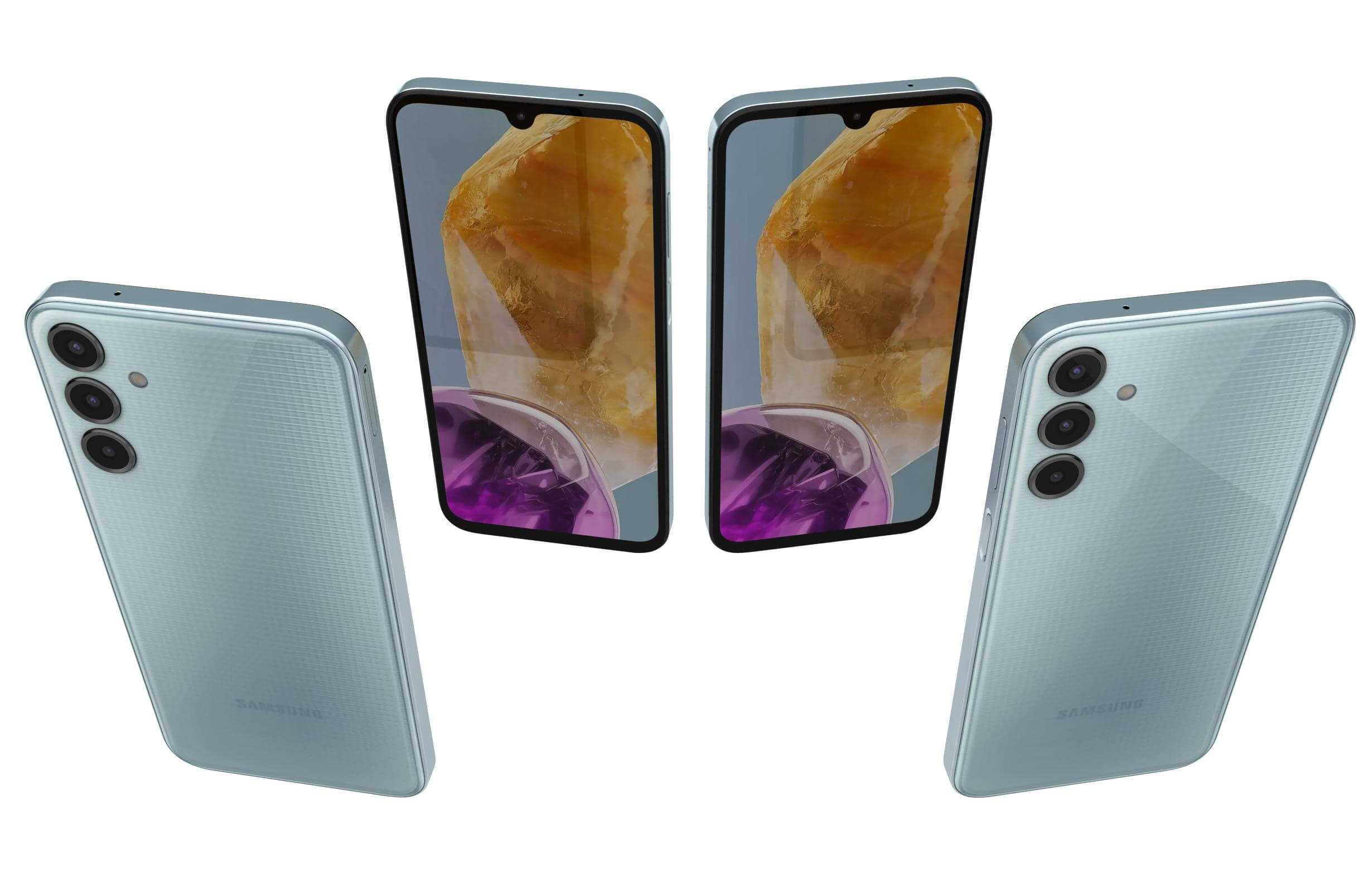 Samsung Galaxy M15 Light Blue - 3D Model by Rever_Art