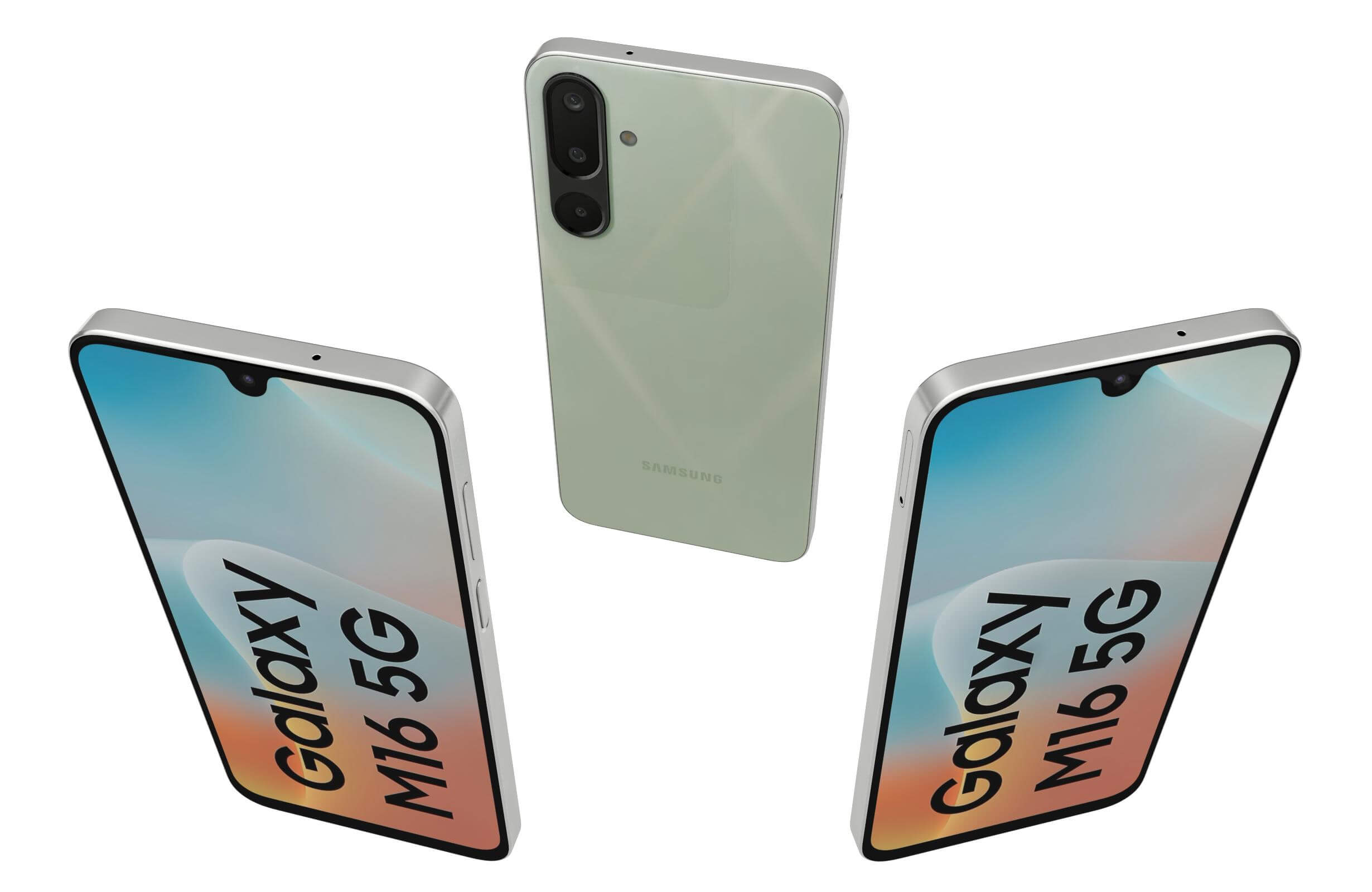 Samsung Galaxy M16 Mint Green - 3D Model by Rever_Art