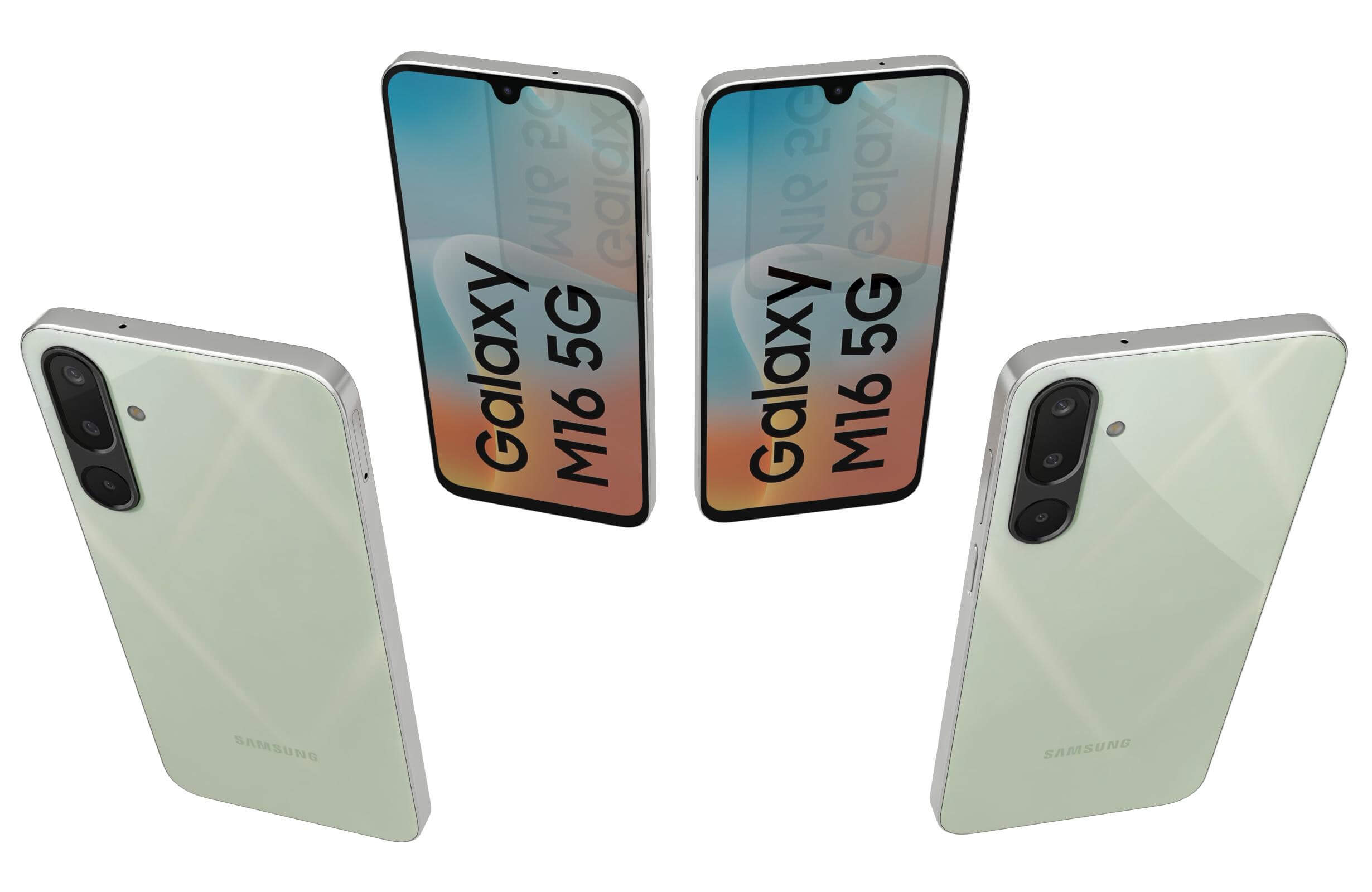 Samsung Galaxy M16 Mint Green - 3D Model by Rever_Art