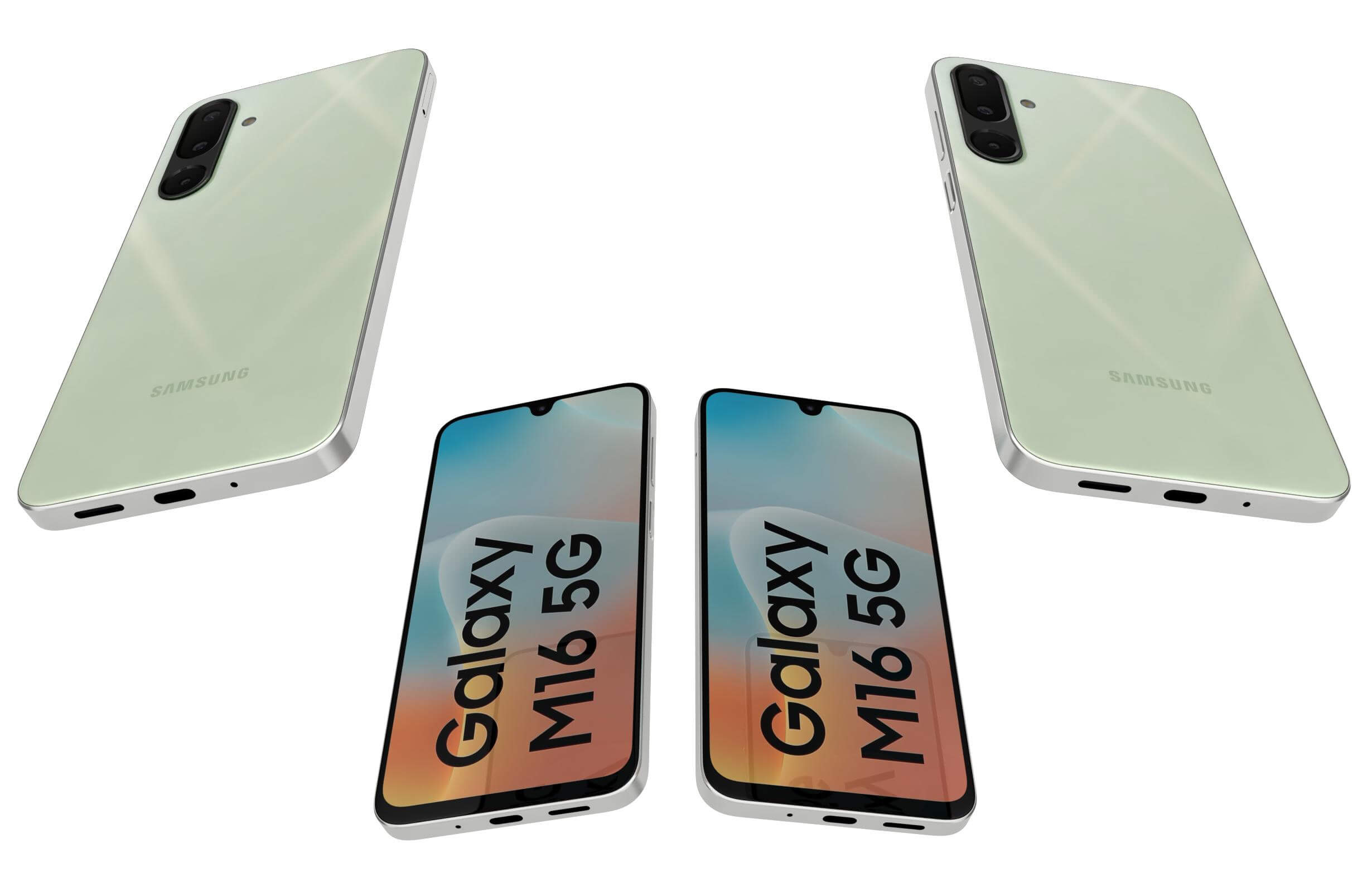 Samsung Galaxy M16 Mint Green - 3D Model by Rever_Art