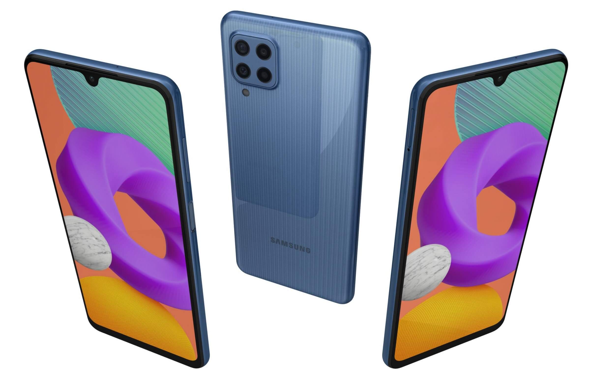 Samsung Galaxy M22 Light Blue - 3D Model by Rever_Art