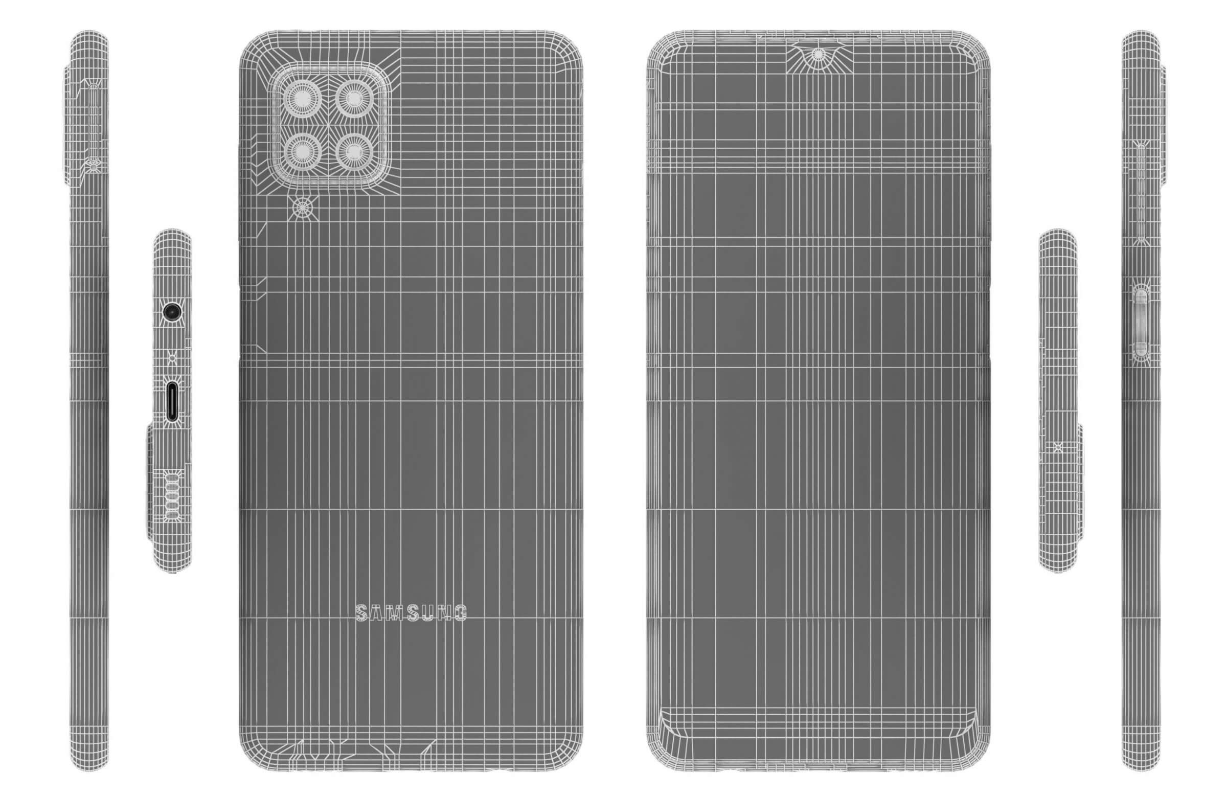 Samsung Galaxy M22 Light Blue - 3D Model by Rever_Art