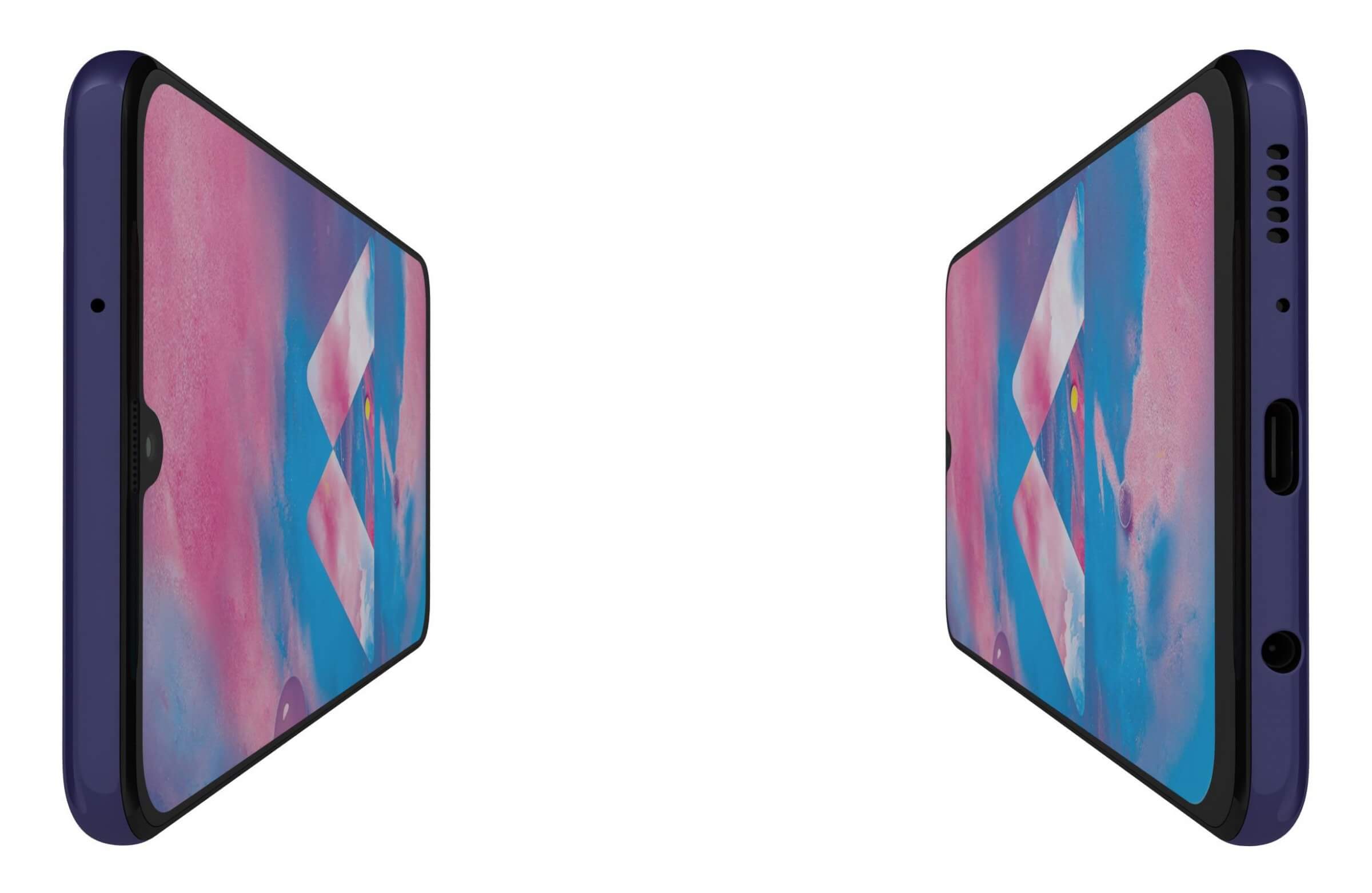 Samsung Galaxy M30 Blue - 3D Model by Rever_Art