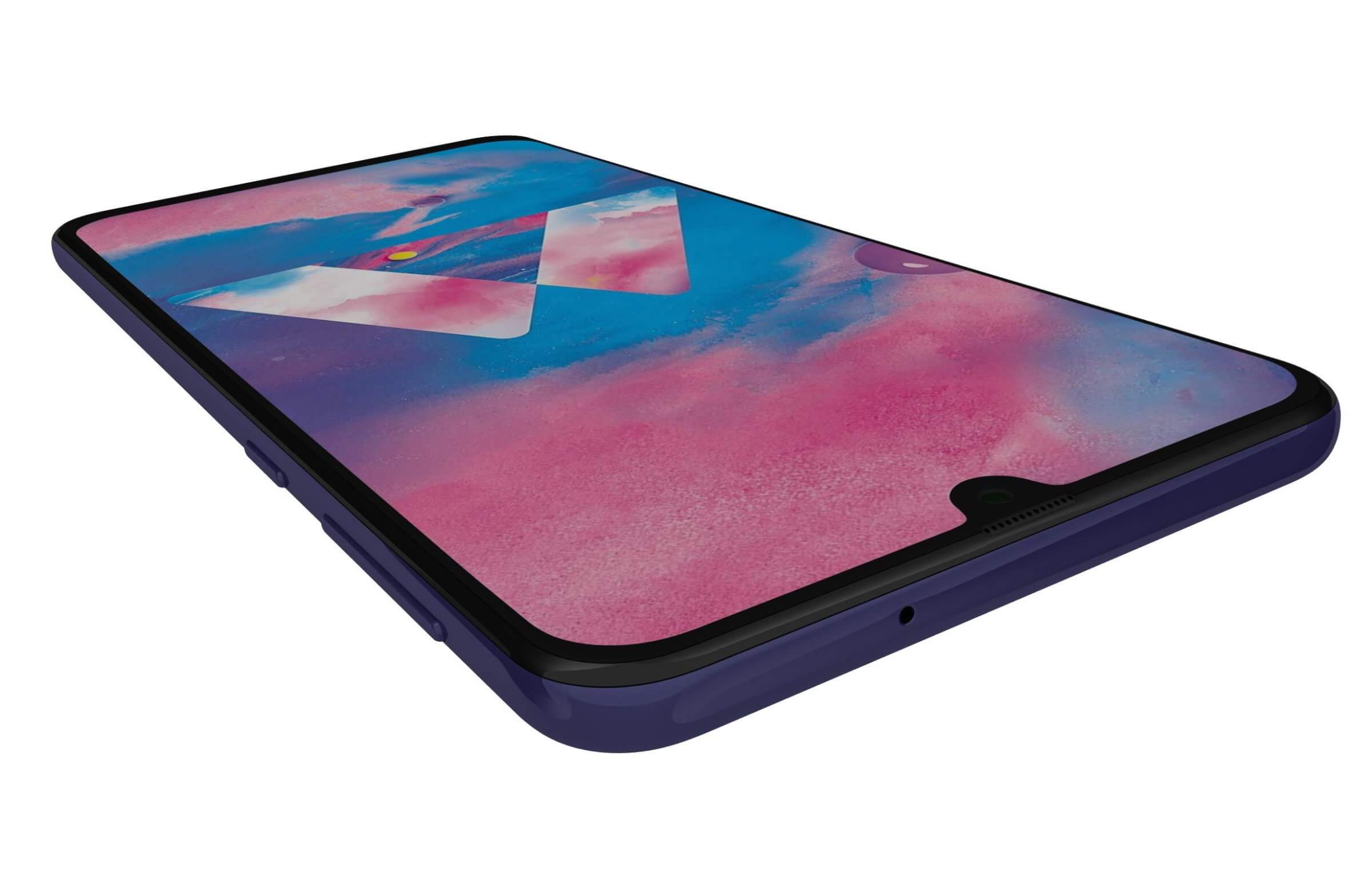 Samsung Galaxy M30 Blue - 3D Model by Rever_Art