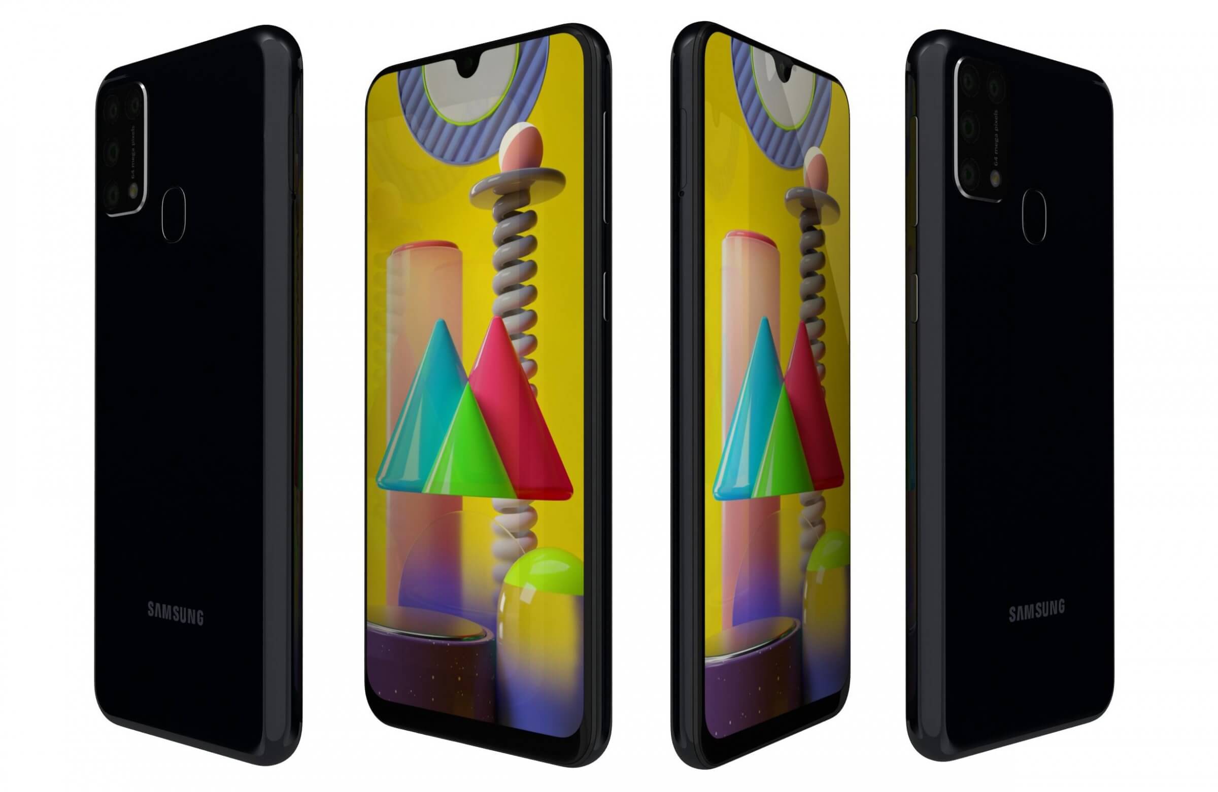 Samsung Galaxy M31 All Colors - 3D Model by Rever_Art