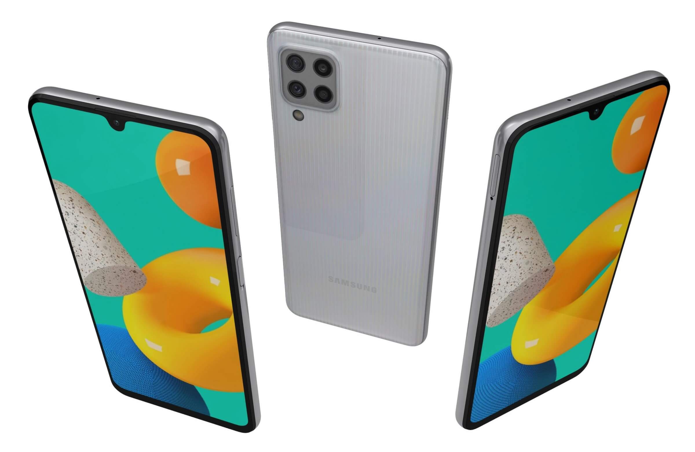 Samsung Galaxy M32 White - 3D Model by Rever_Art