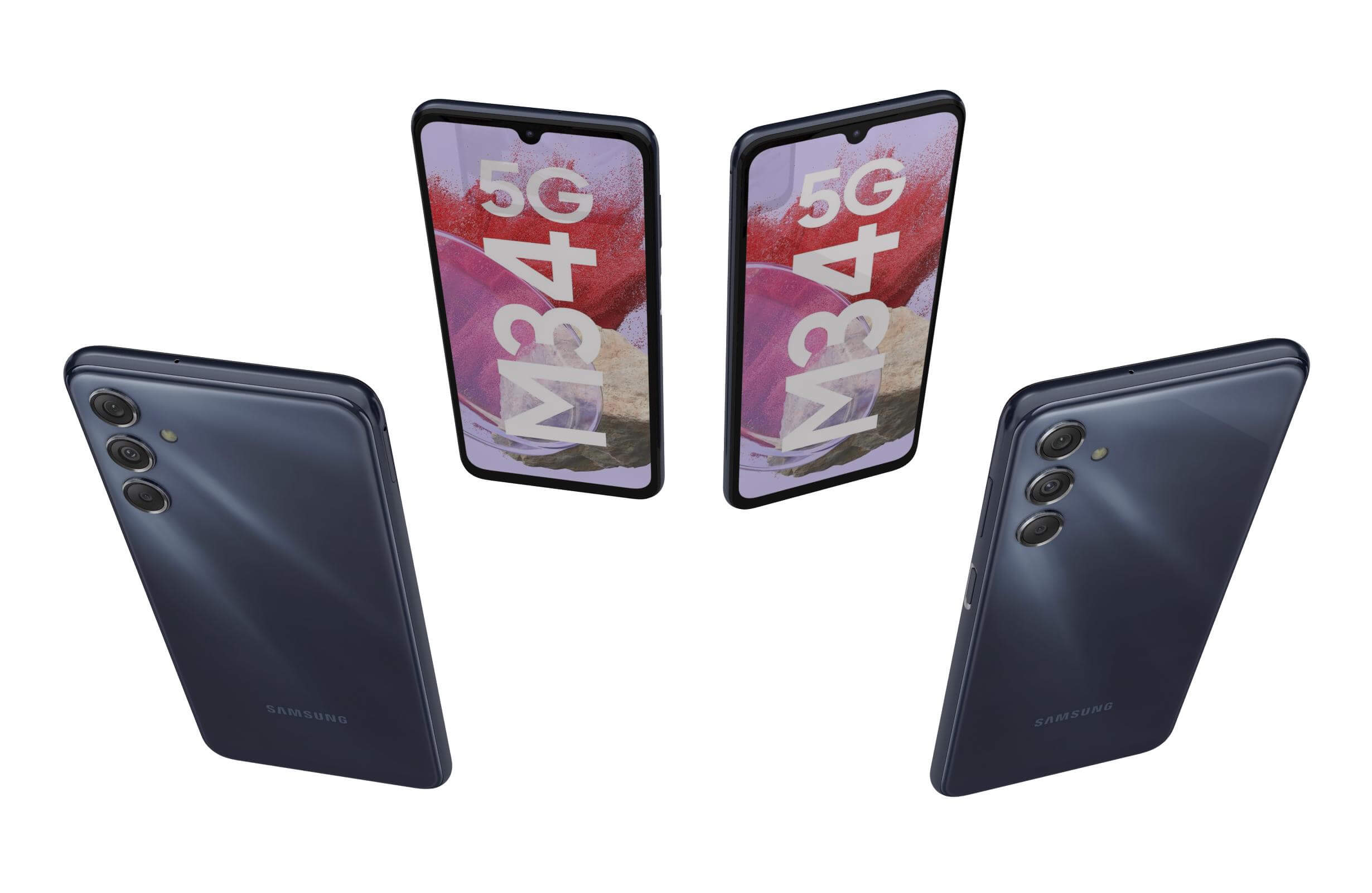 Samsung Galaxy M34 5G All Colors - 3D Model by Rever_Art