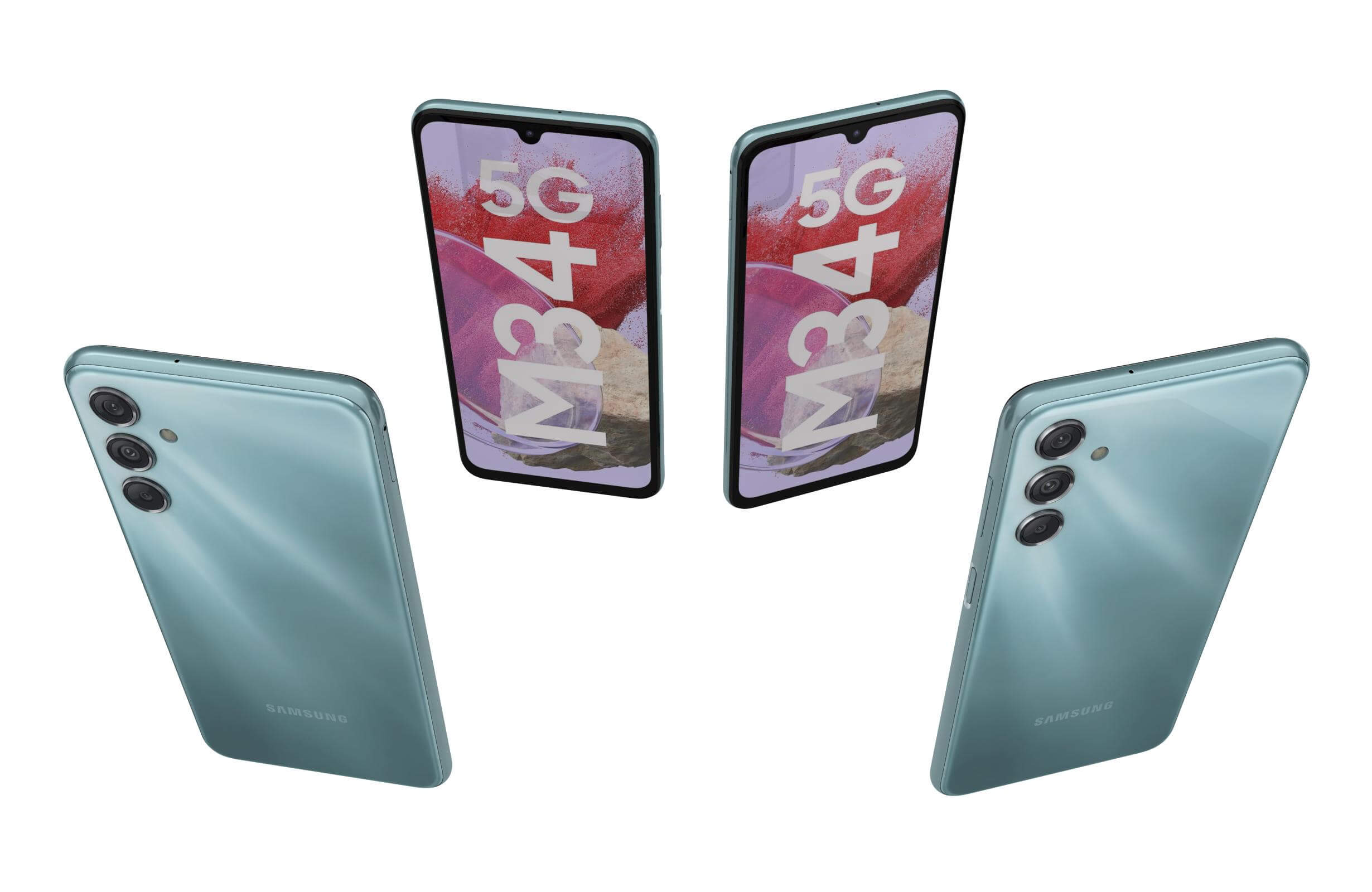 Samsung Galaxy M34 5G All Colors - 3D Model by Rever_Art