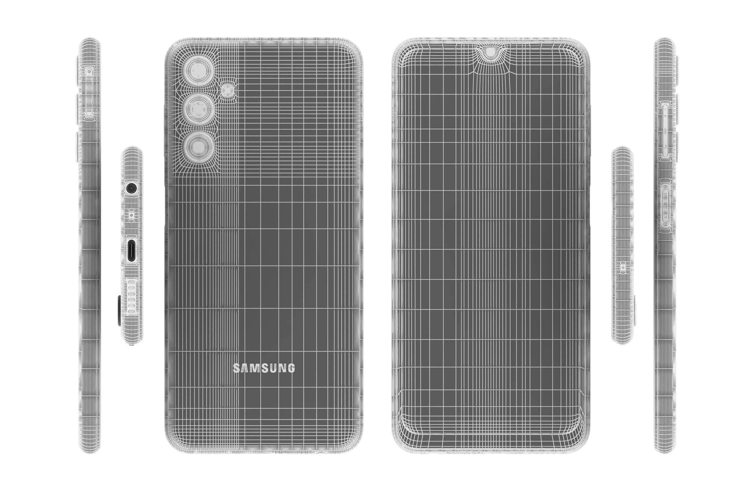 Samsung Galaxy M34 5G All Colors - 3D Model by Rever_Art