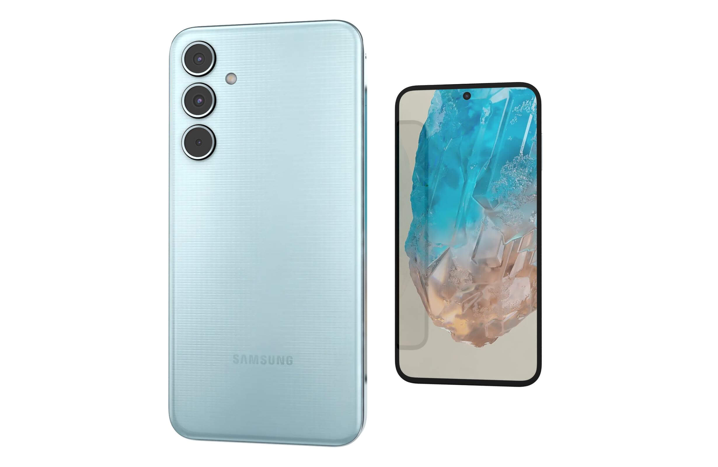 Samsung Galaxy M35 Light Blue - 3D Model by Rever_Art