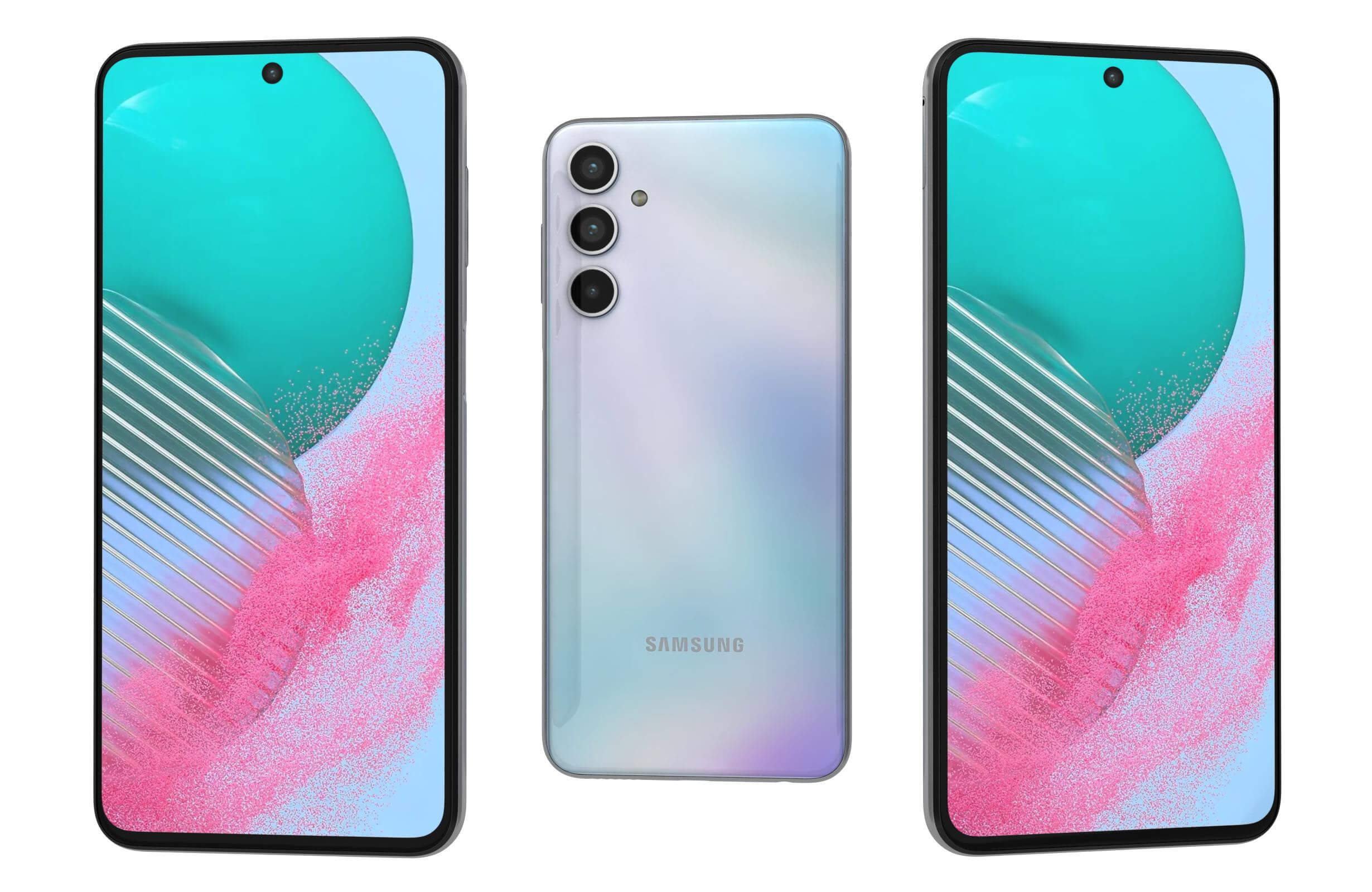 Samsung Galaxy M54 Black and White - 3D Model by Rever_Art