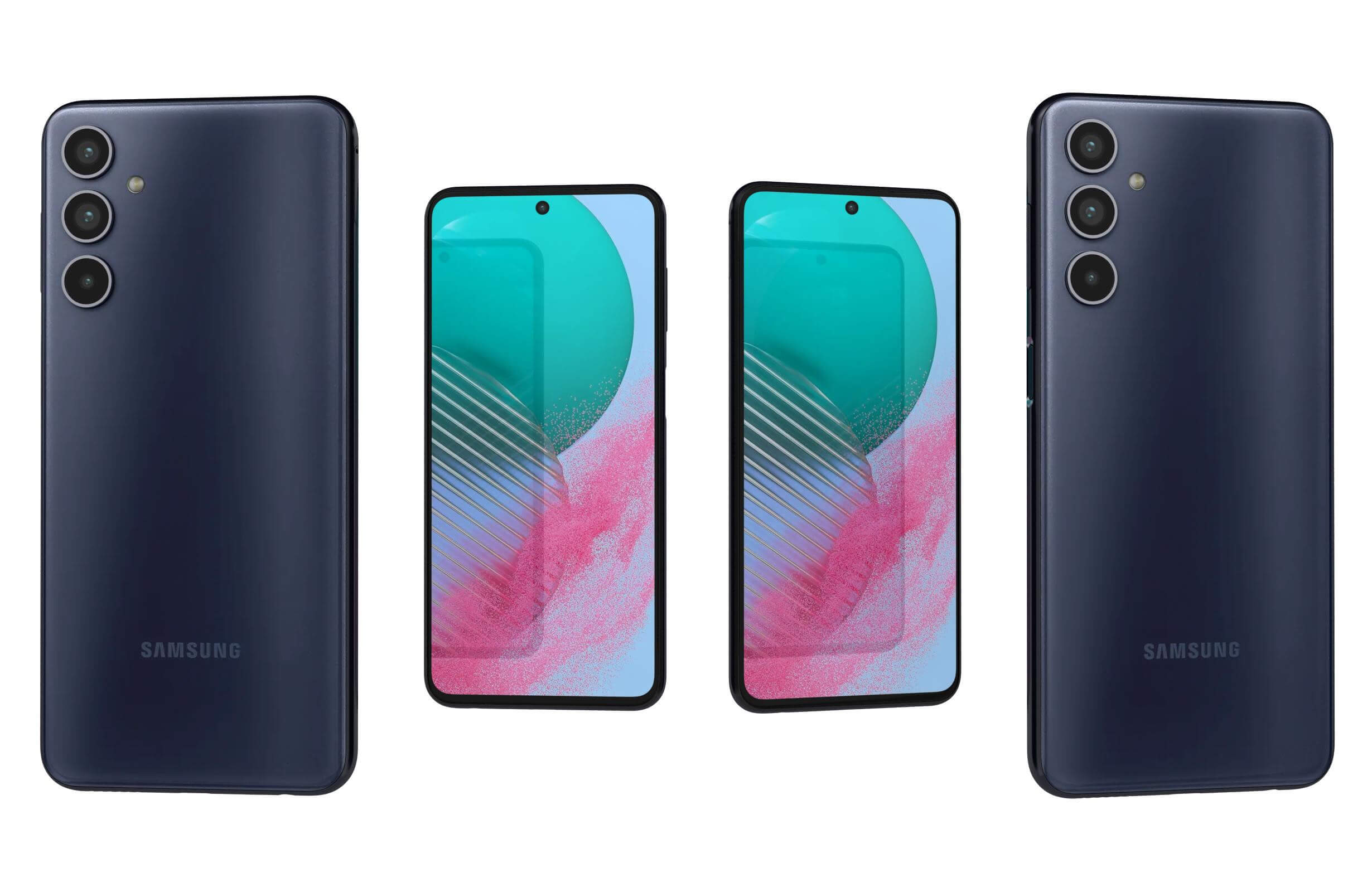 Samsung Galaxy M54 Dark Blue - 3D Model by Rever_Art