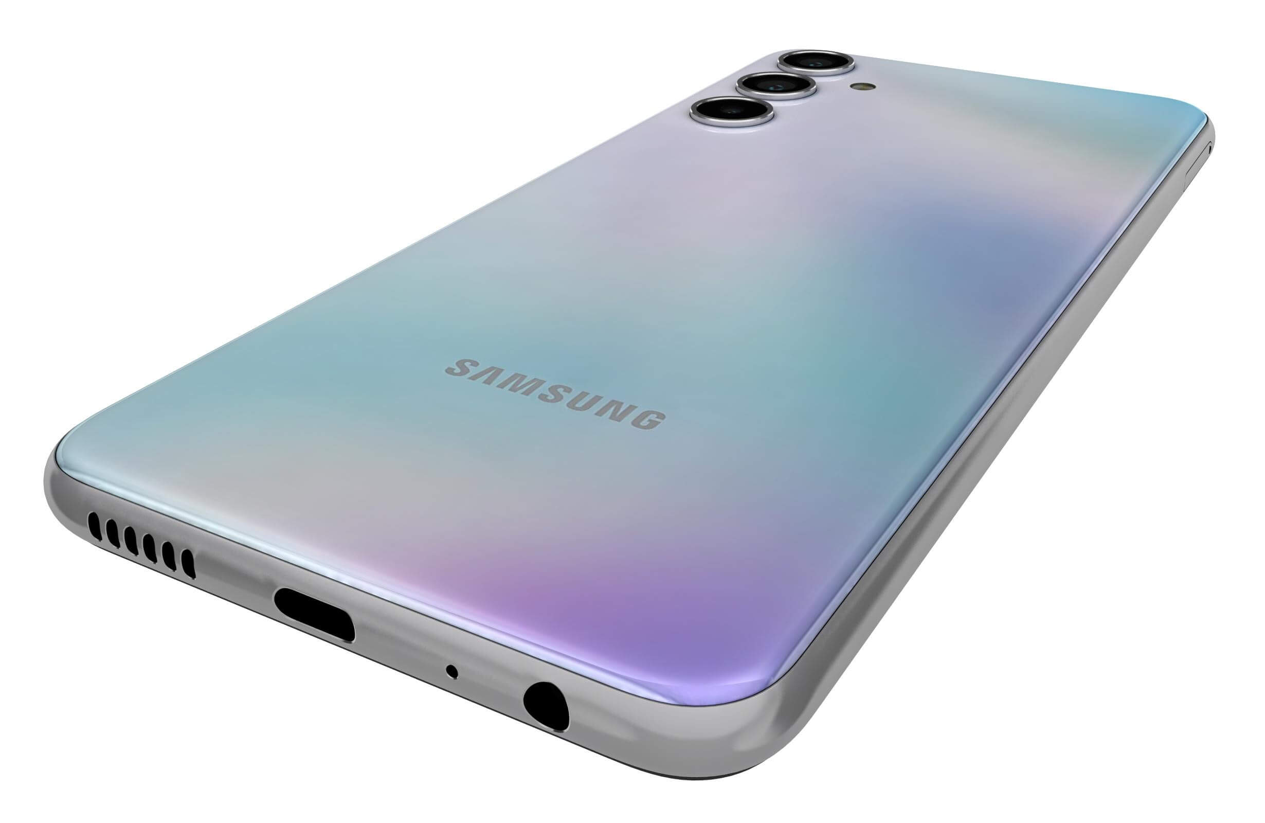 Samsung Galaxy M54 Silver - 3D Model by Rever_Art