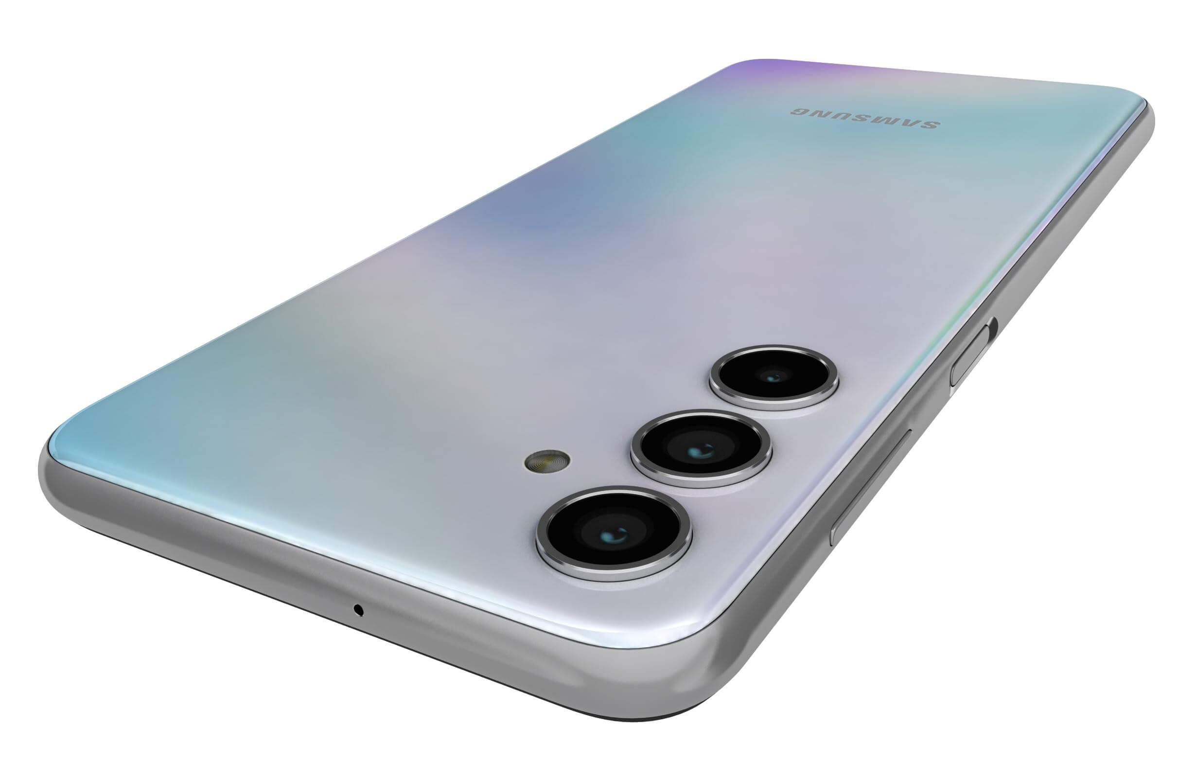Samsung Galaxy M54 Silver - 3D Model by Rever_Art