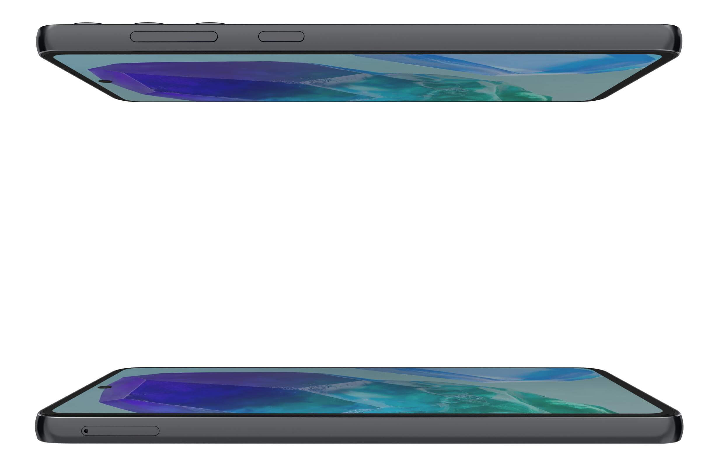 Samsung Galaxy M55 Black and Blue - 3D Model by Rever_Art