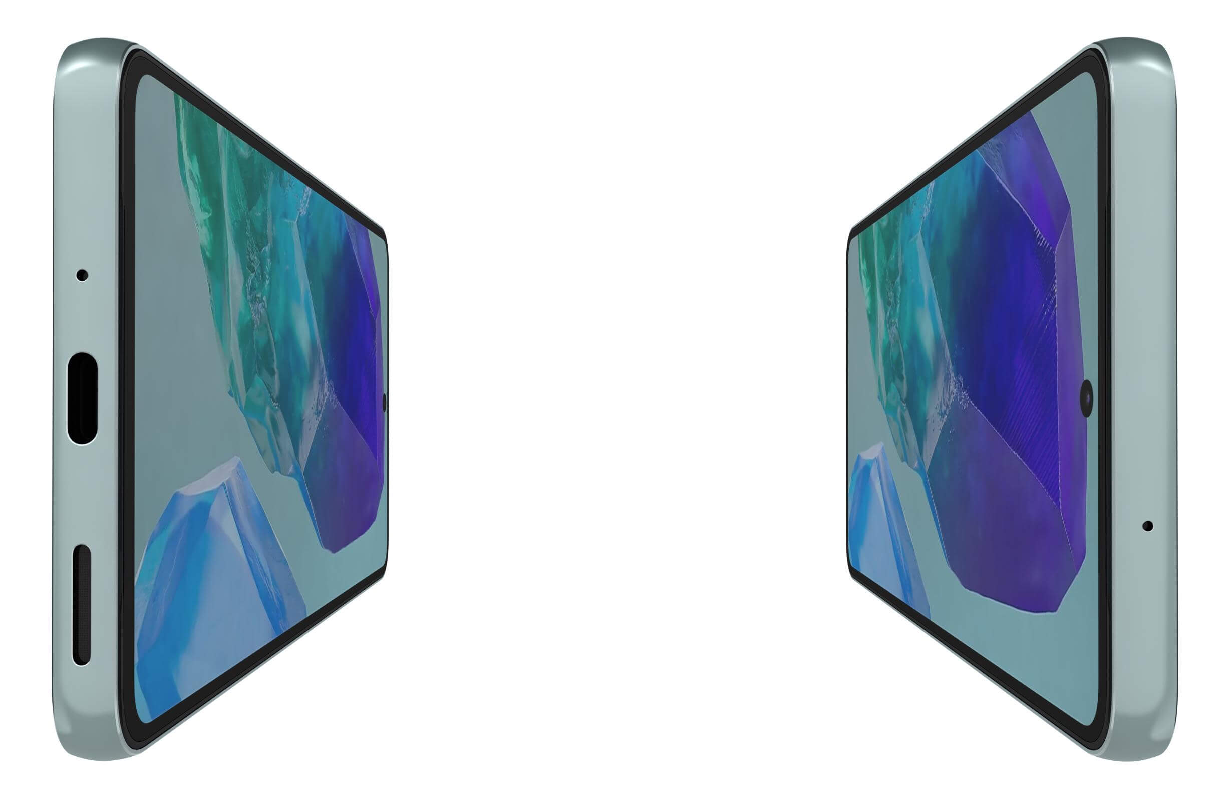 Samsung Galaxy M55 Black and Blue - 3D Model by Rever_Art