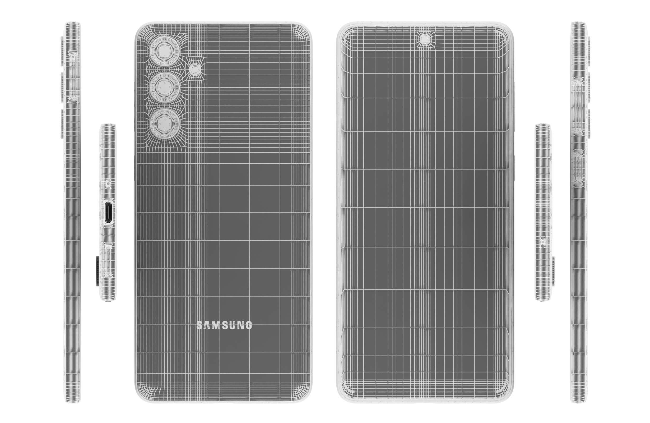 Samsung Galaxy M55 Black and Blue - 3D Model by Rever_Art