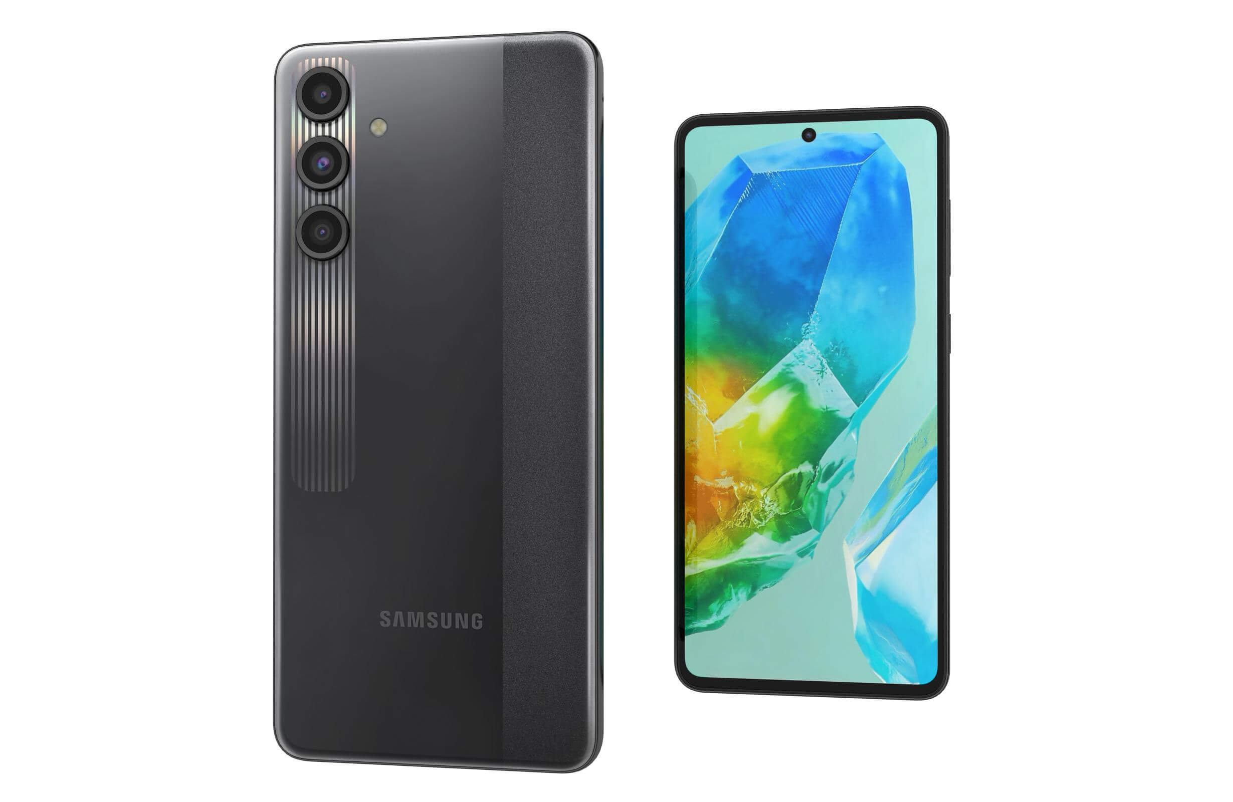 Samsung Galaxy M55S Thunder Black and Green - 3D Model by Rever_Art