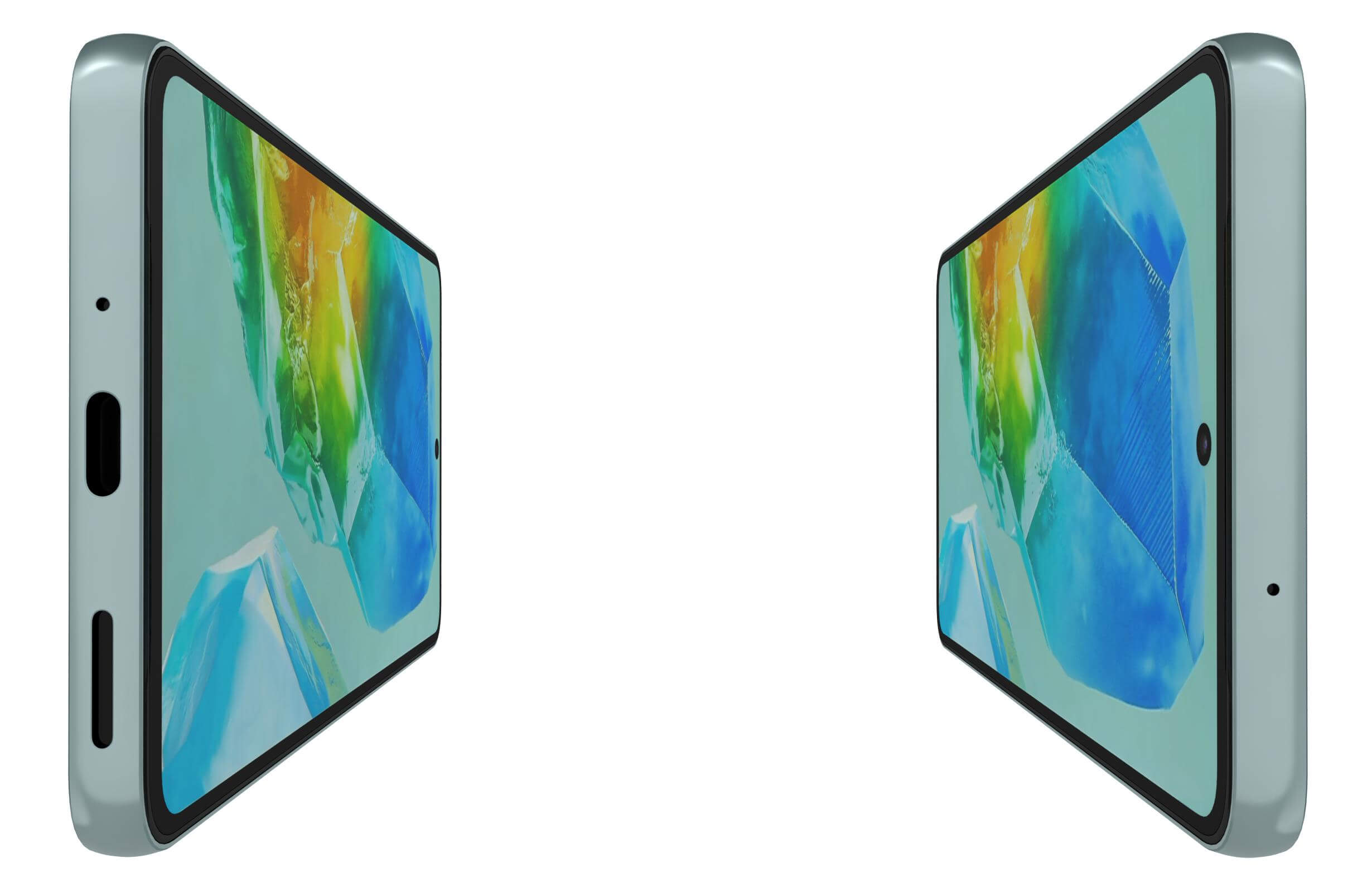 Samsung Galaxy M55S Thunder Black and Green - 3D Model by Rever_Art