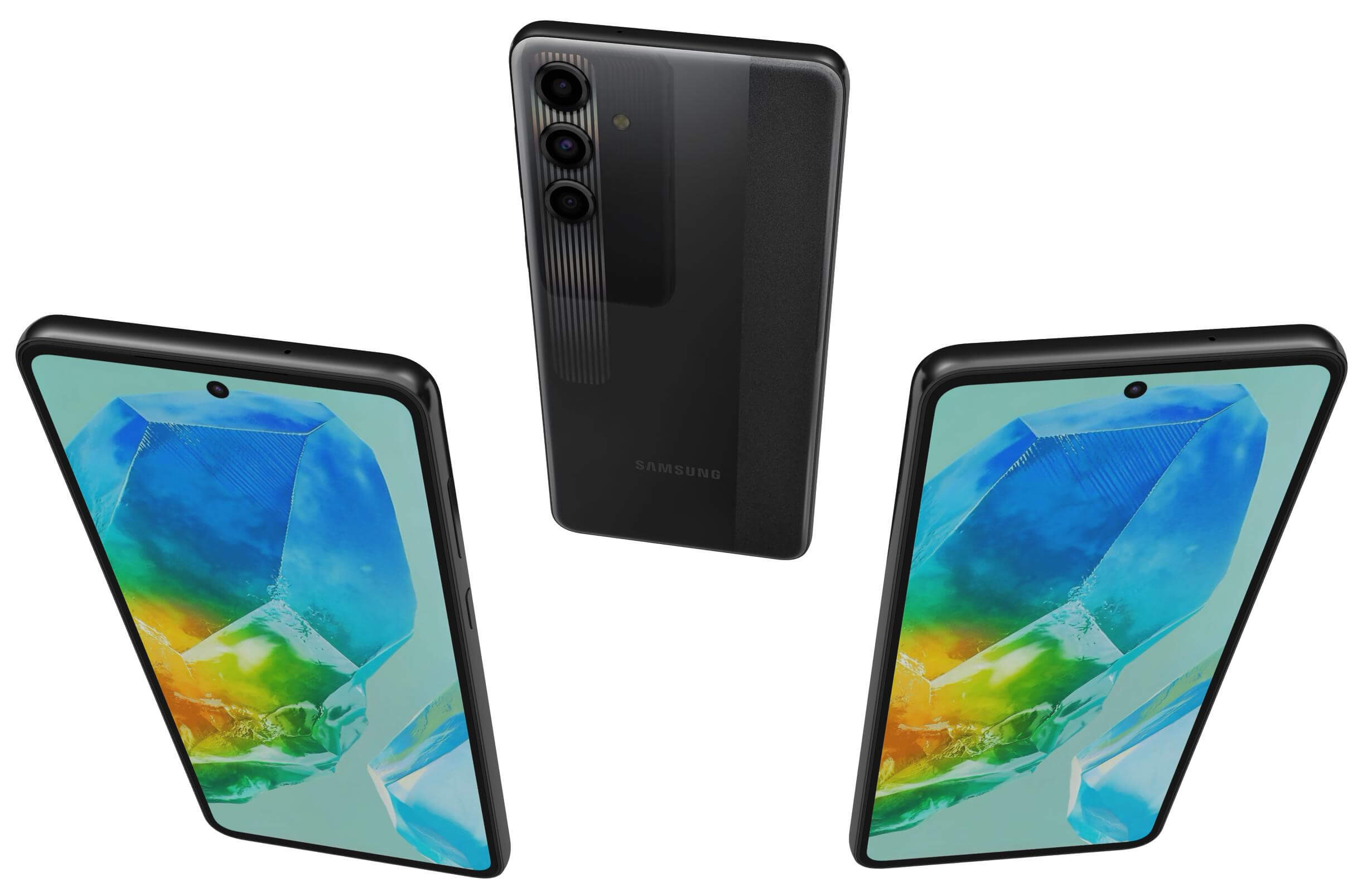 Samsung Galaxy M55S Thunder Black - 3D Model by Rever_Art
