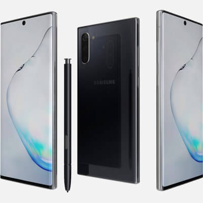 Samsung Galaxy Note 10 Aura Black - 3D Model by Rever_Art