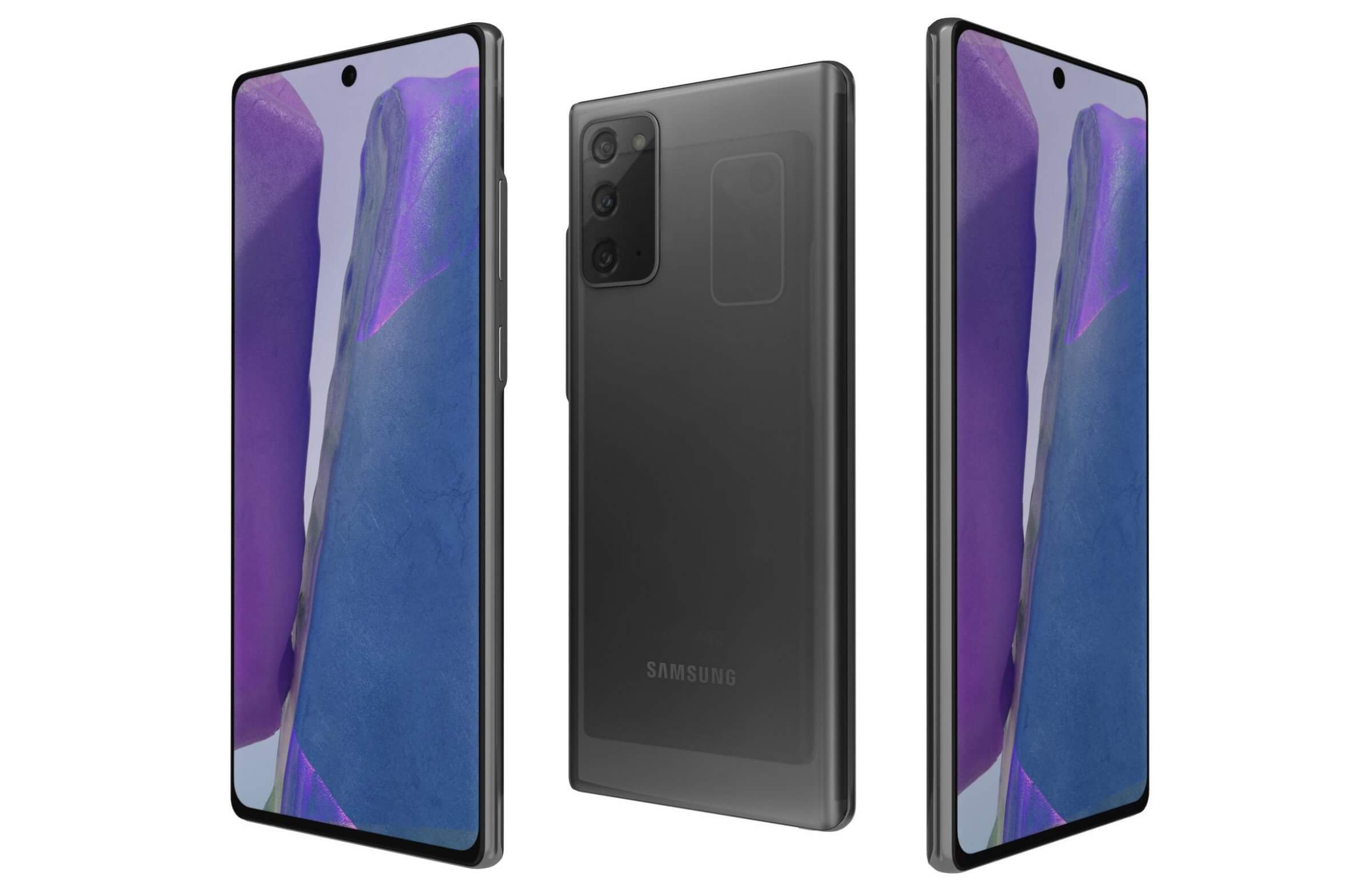 Samsung Galaxy Note 20 All Colors - 3D Model by Rever_Art