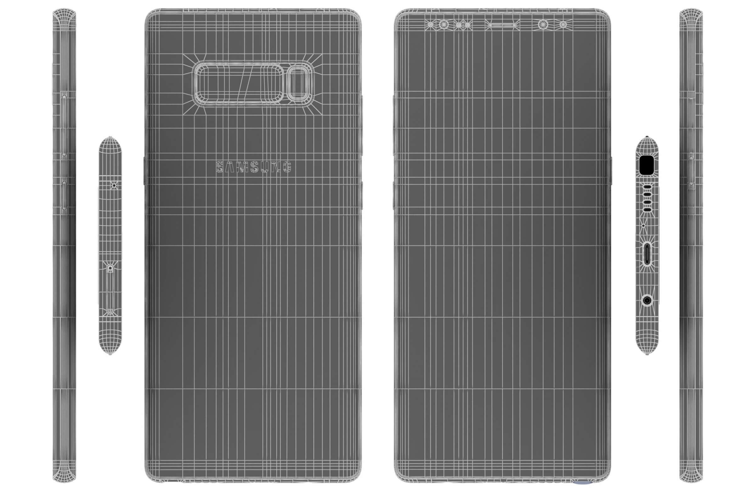 Samsung Galaxy Note 8 All Colors - 3D Model by Rever_Art