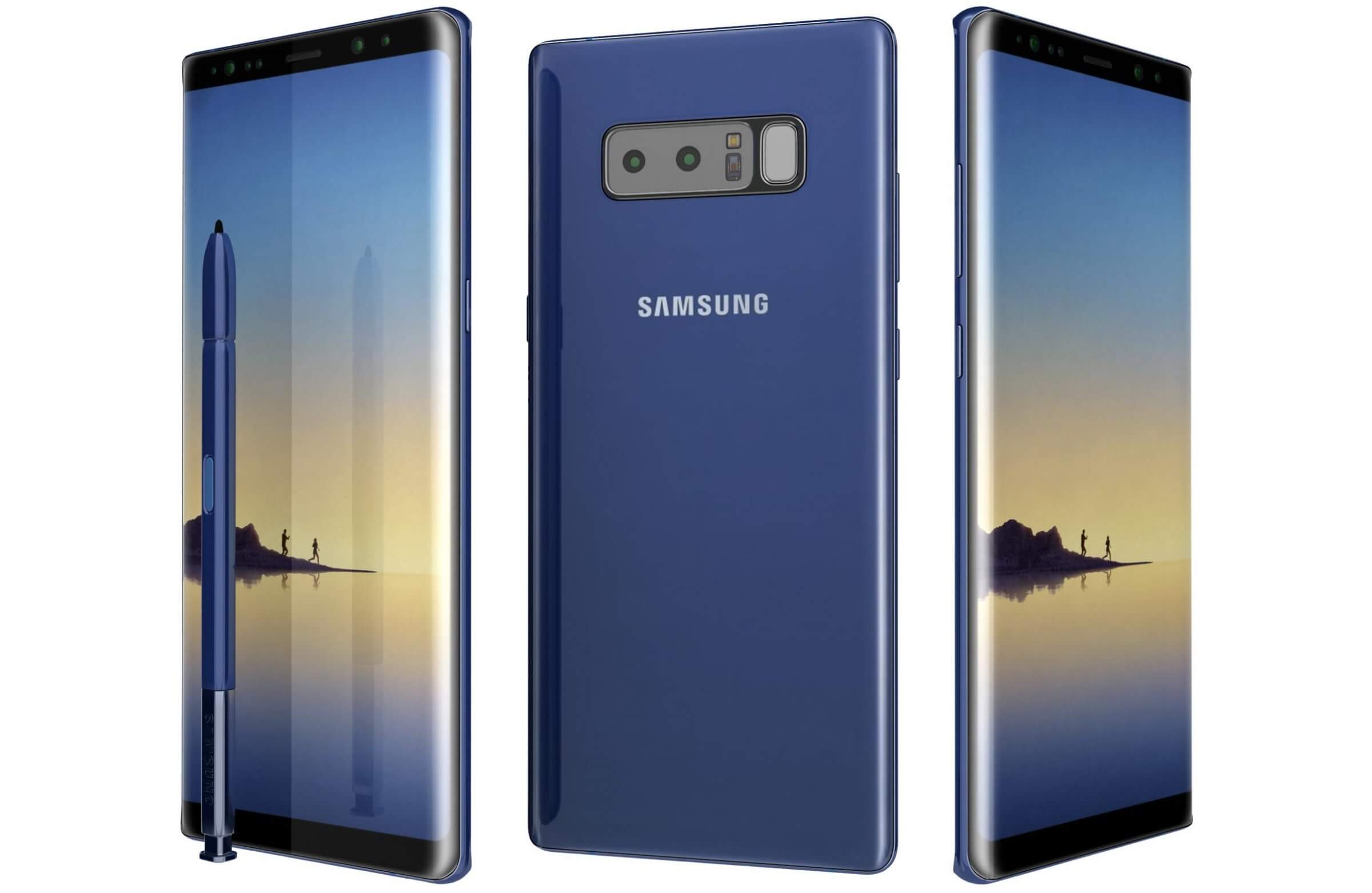 Samsung Galaxy Note 8 Blue - 3D Model by Rever_Art