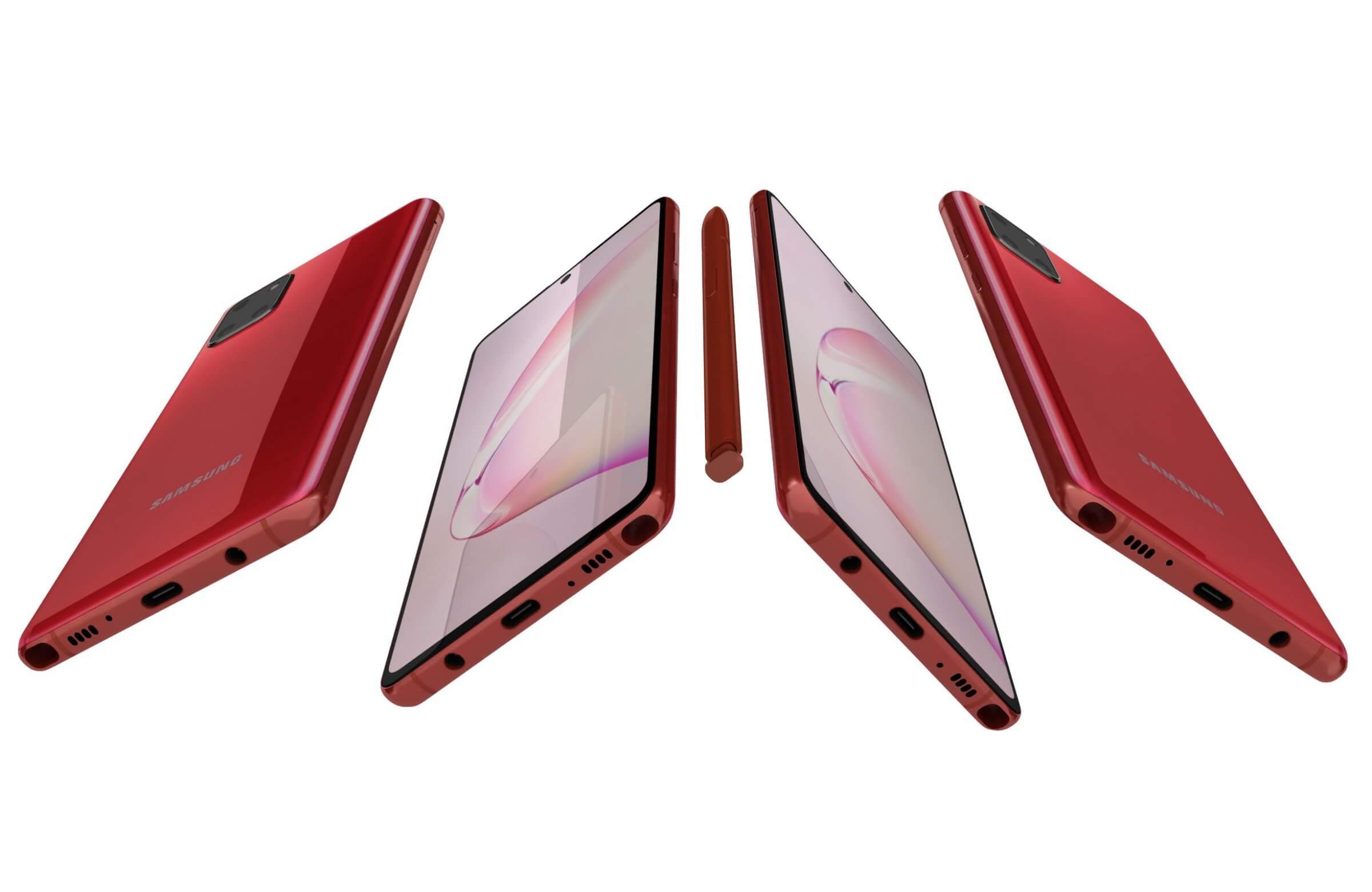 Samsung Galaxy Note10 Lite Aura Red - 3D Model by Rever_Art