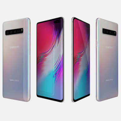Samsung Galaxy S10 5G Crown Silver - 3D Model by Rever_Art