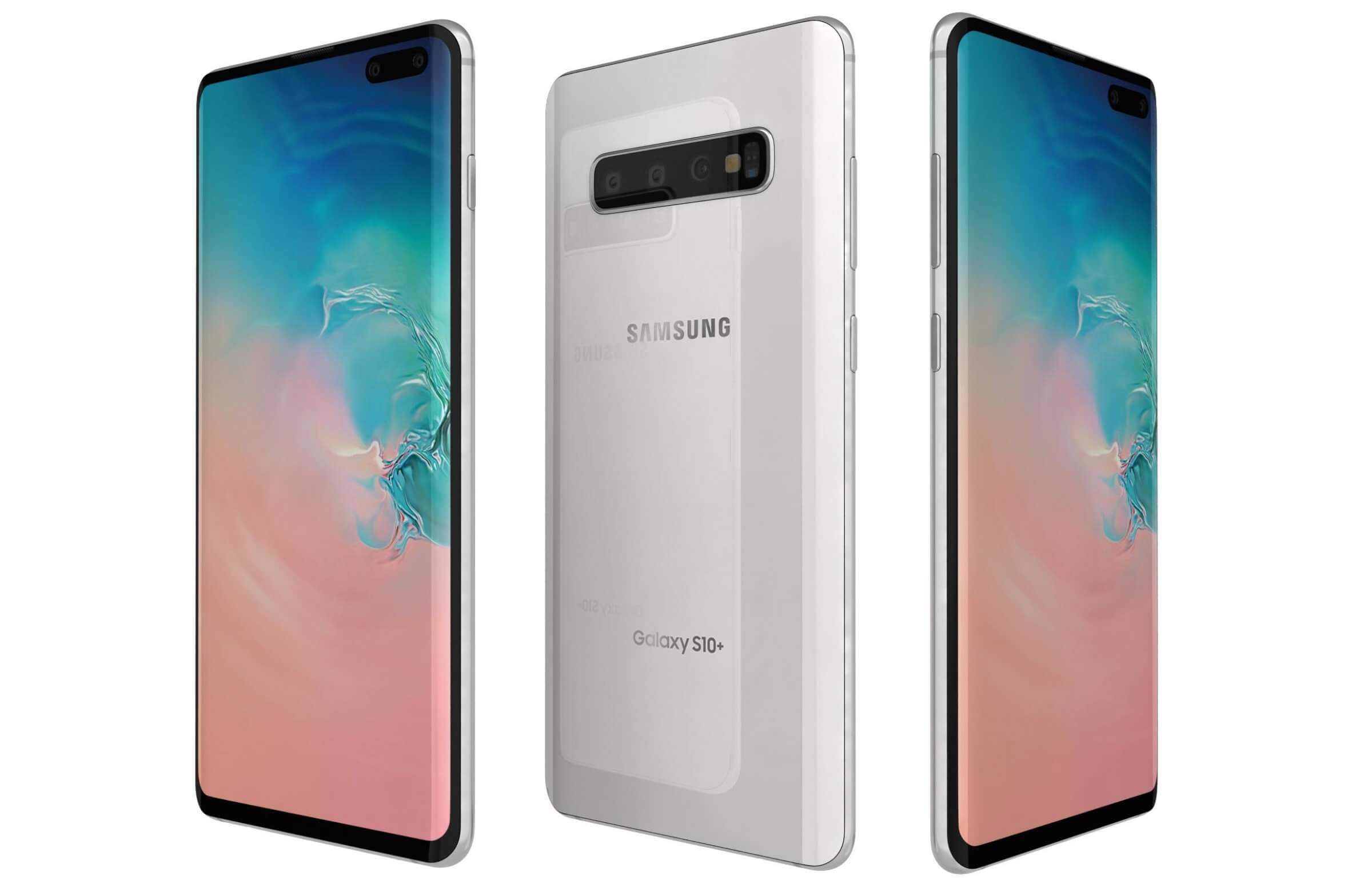 Samsung Galaxy S10 Plus Prism White 3D Model By Rever Art Samsung Galaxy S10 Plus Prism White 3D Model By Rever Art
