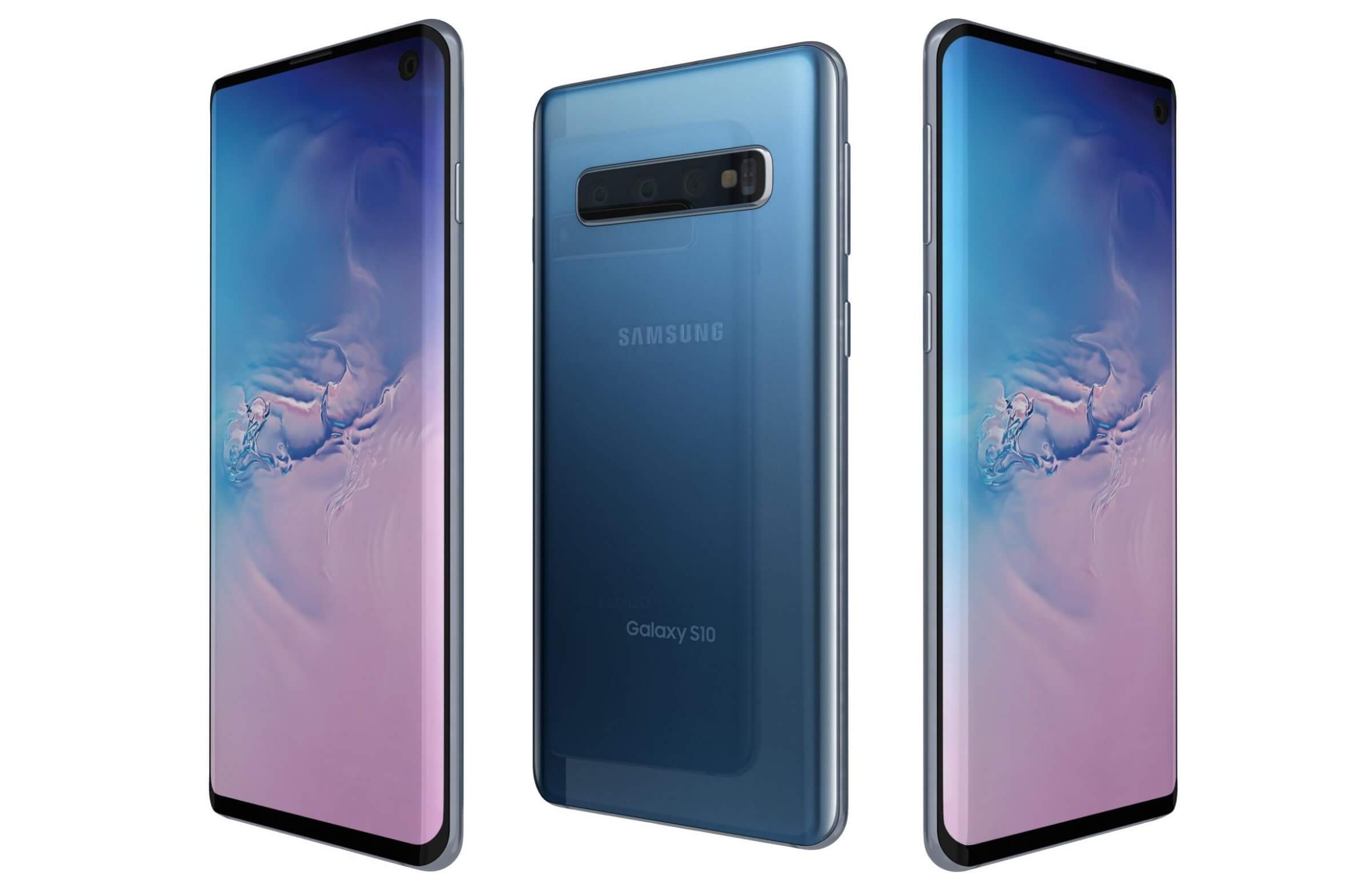Samsung Galaxy S10 Prism Blue - 3D Model by Rever_Art