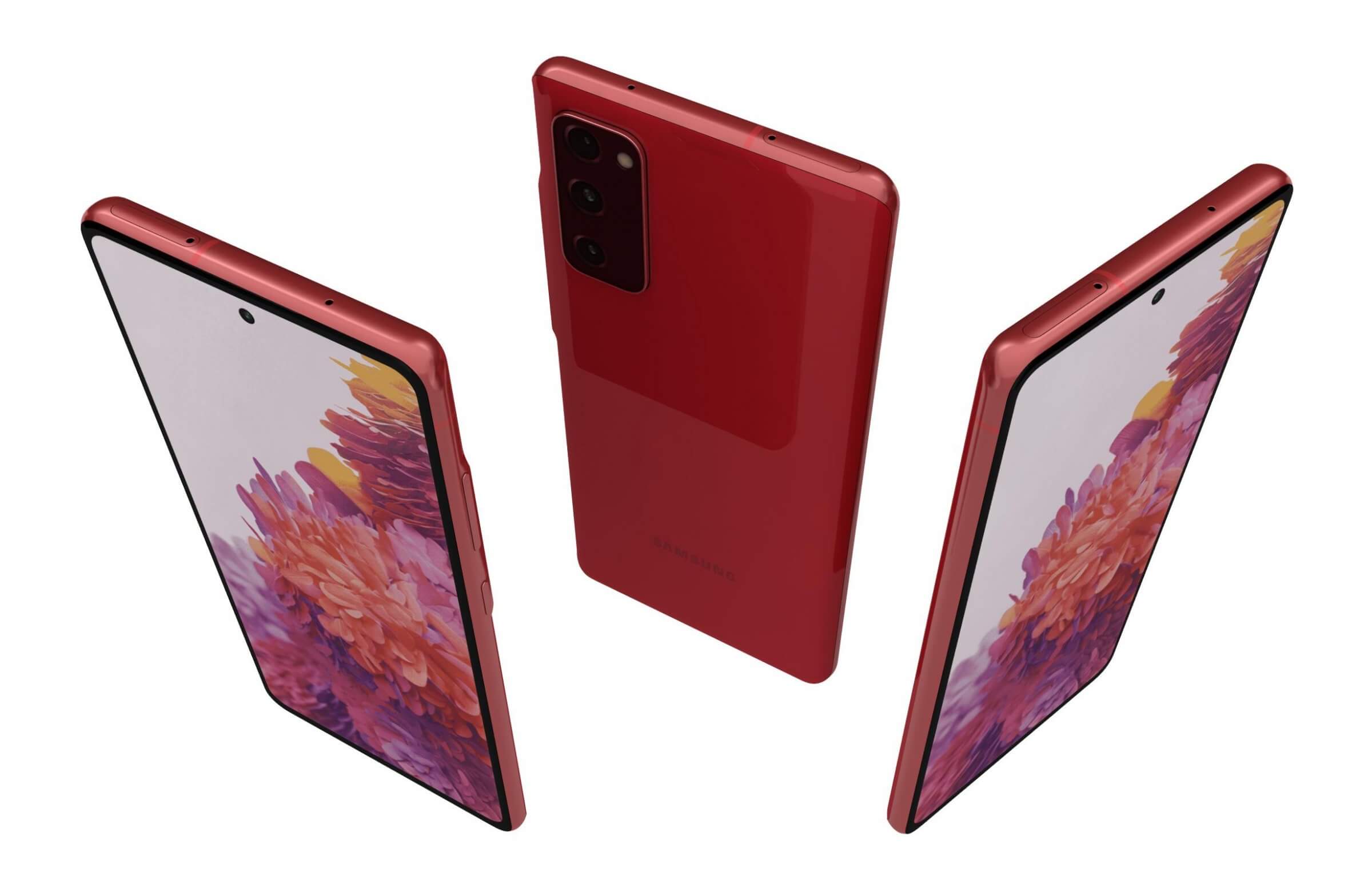 Samsung Galaxy S20 FE Cloud Red - 3D Model by Rever_Art