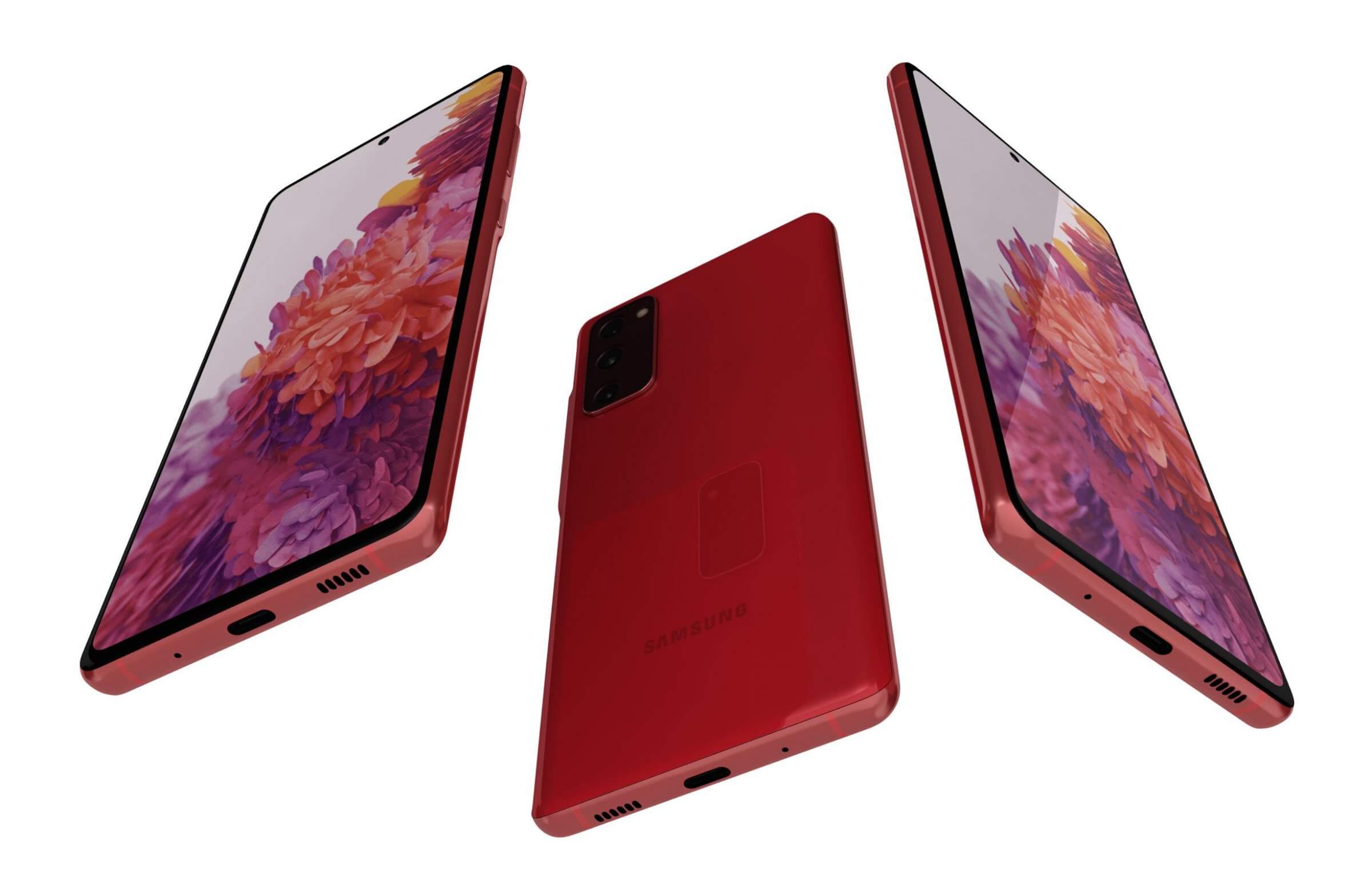 Samsung Galaxy S20 FE Cloud Red - 3D Model by Rever_Art