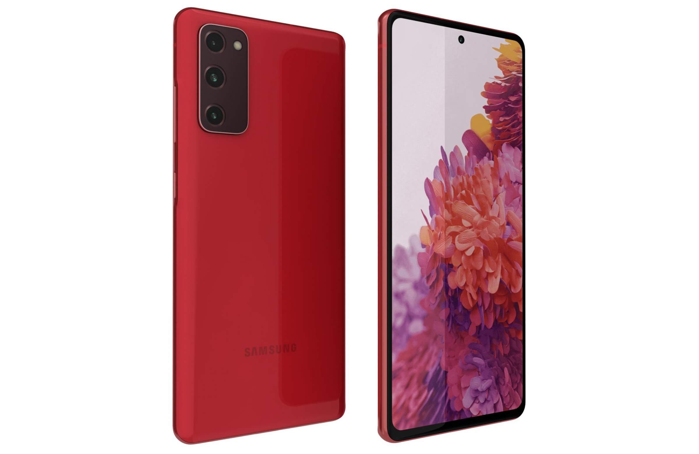 Samsung Galaxy S20 FE Cloud Red - 3D Model by Rever_Art