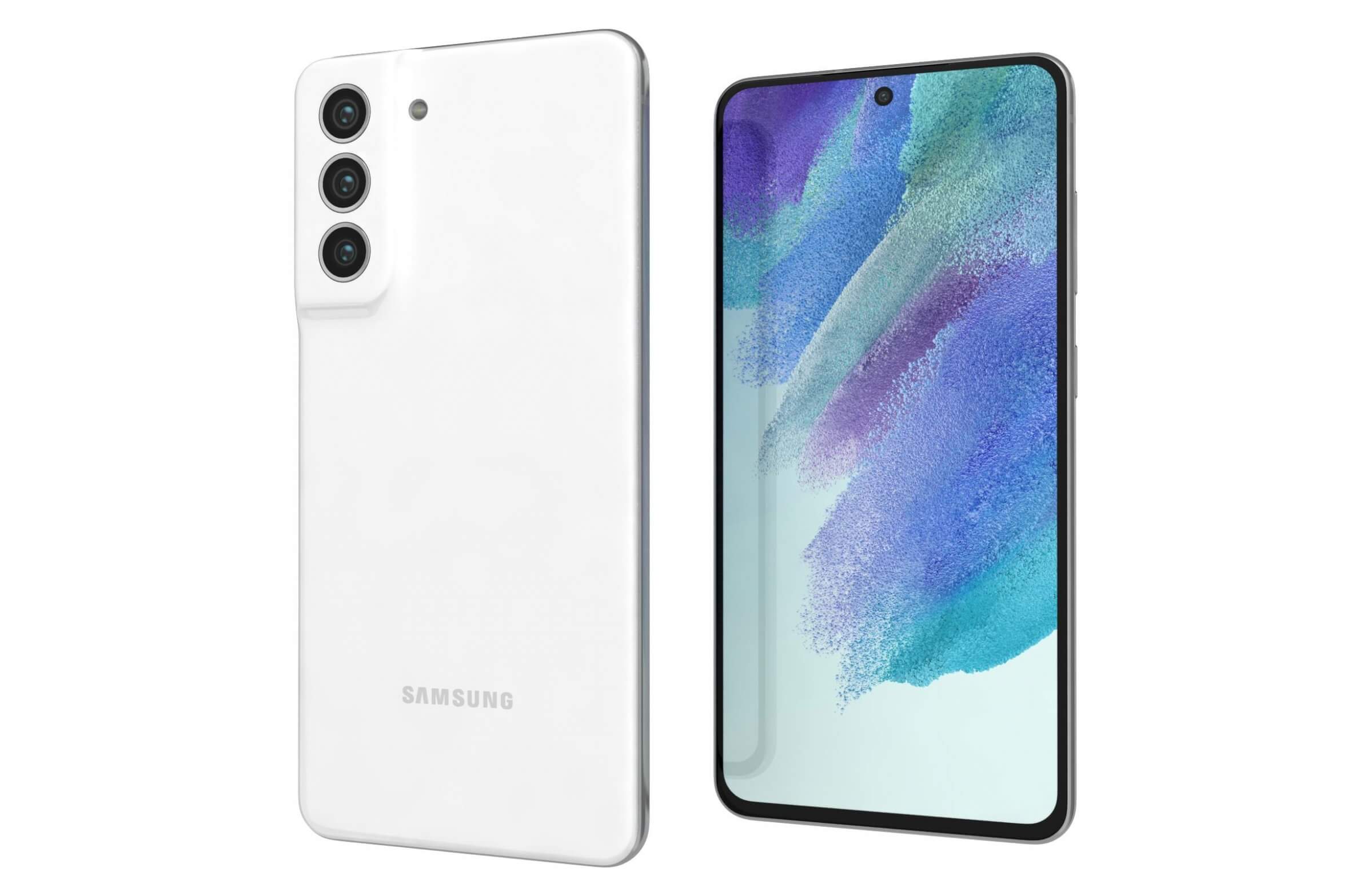 Samsung Galaxy S21 FE 5G White - 3D Model by Rever_Art